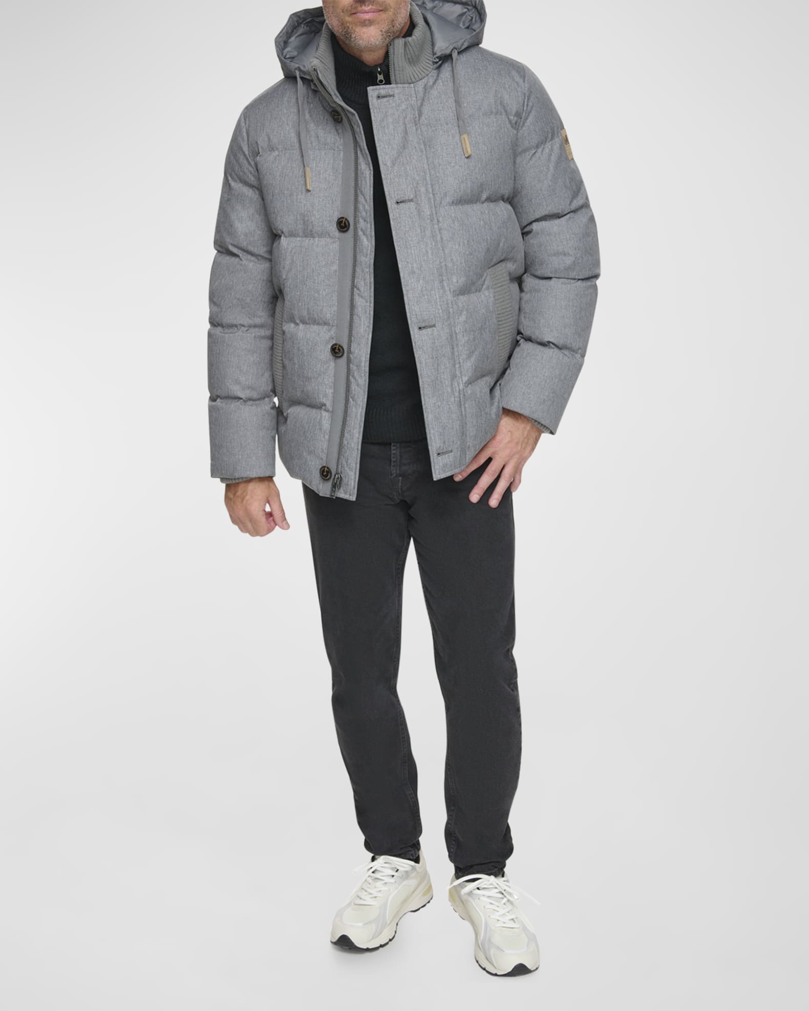 Andrew Marc Men's Bonari Quilted Down Jacket | Neiman Marcus