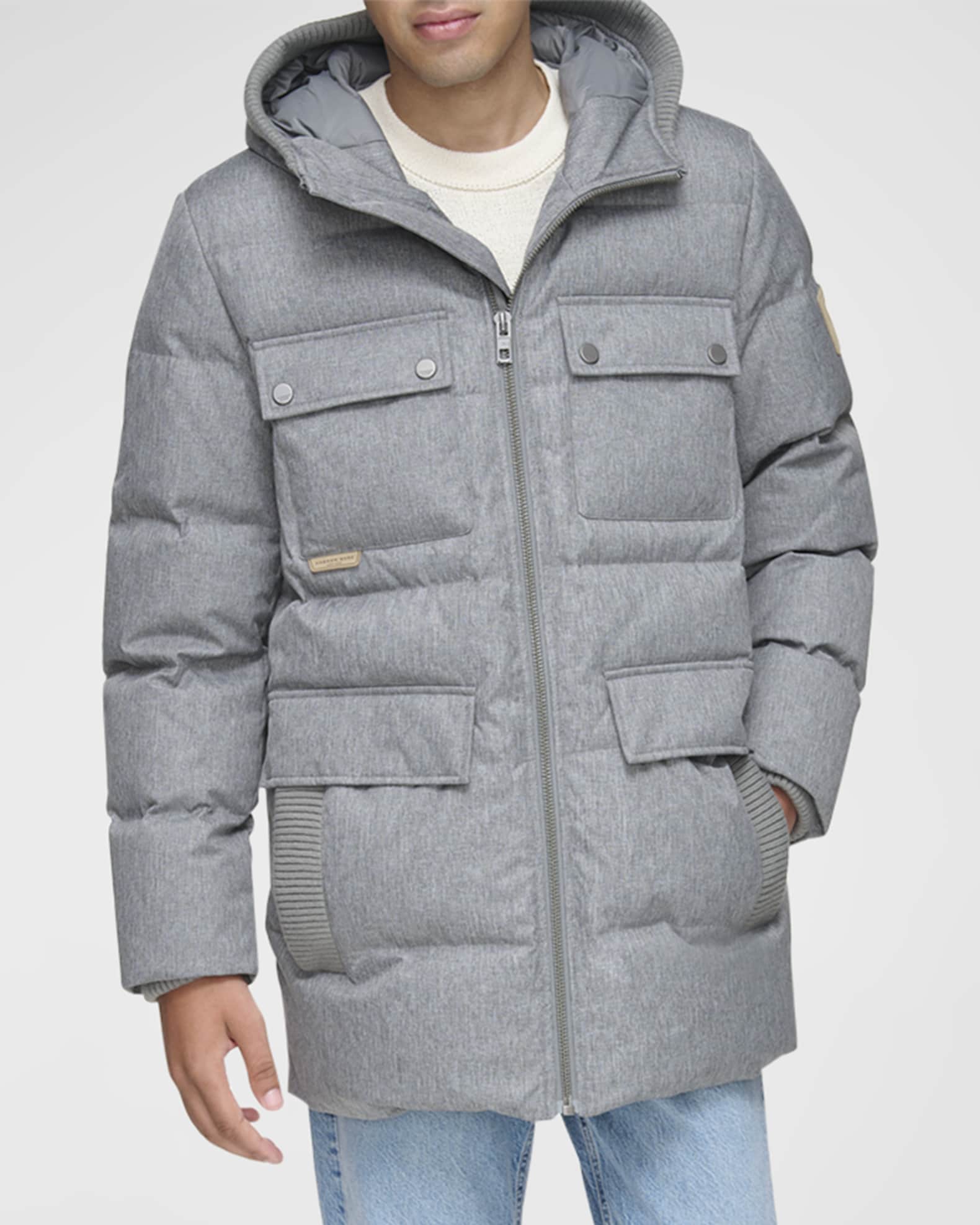 Andrew Marc Men's Amsteg Quilted Down Jacket | Neiman Marcus