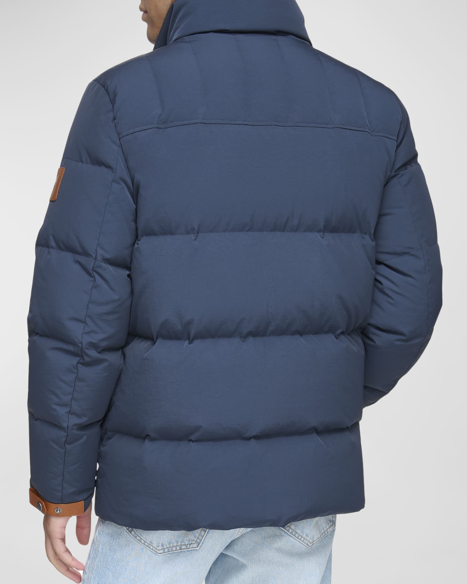 Andrew Marc Men's Suntel Parchment Shell Down Jacket | Neiman Marcus