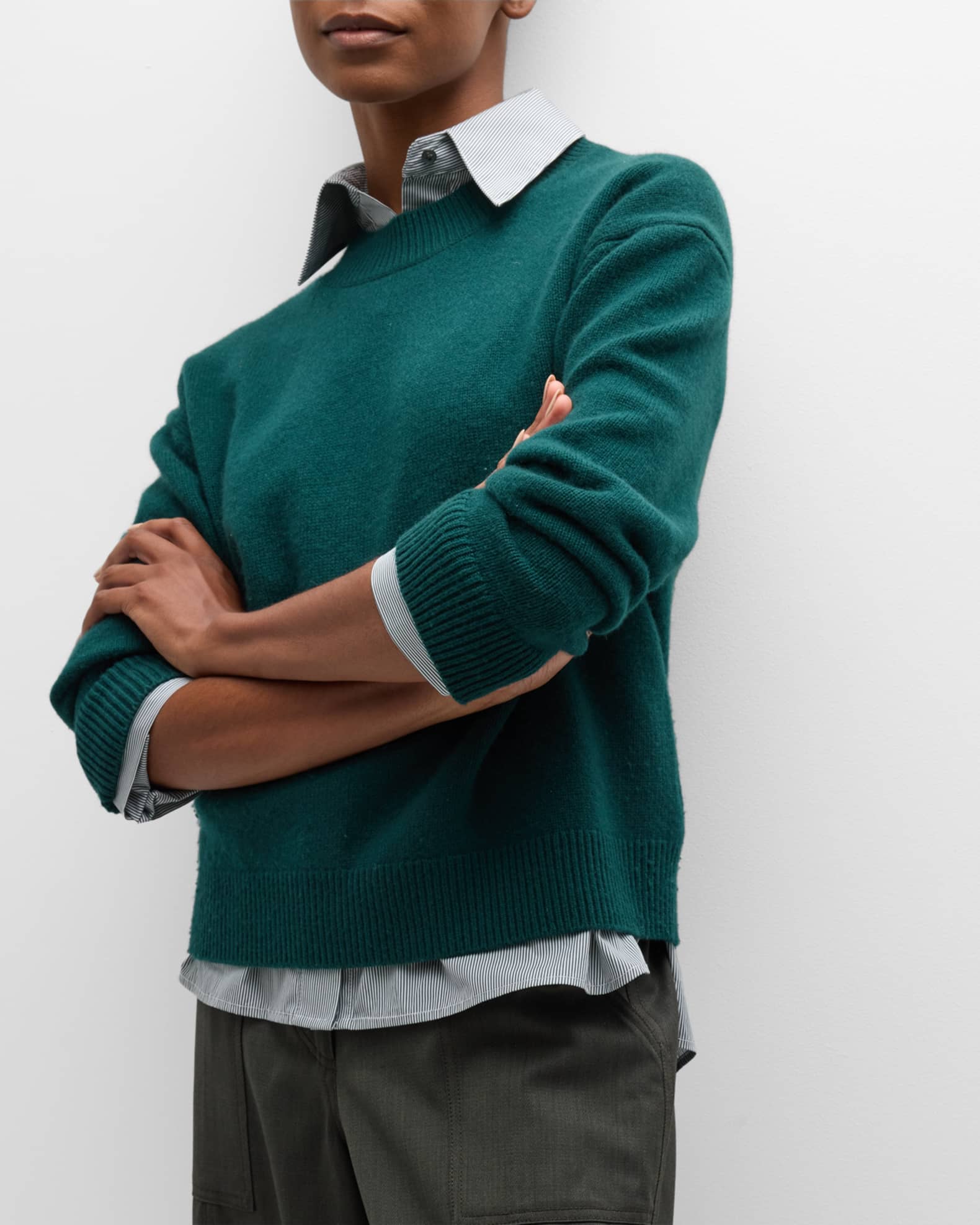 TWP Boy Crew Cashmere Sweater | Neiman Marcus