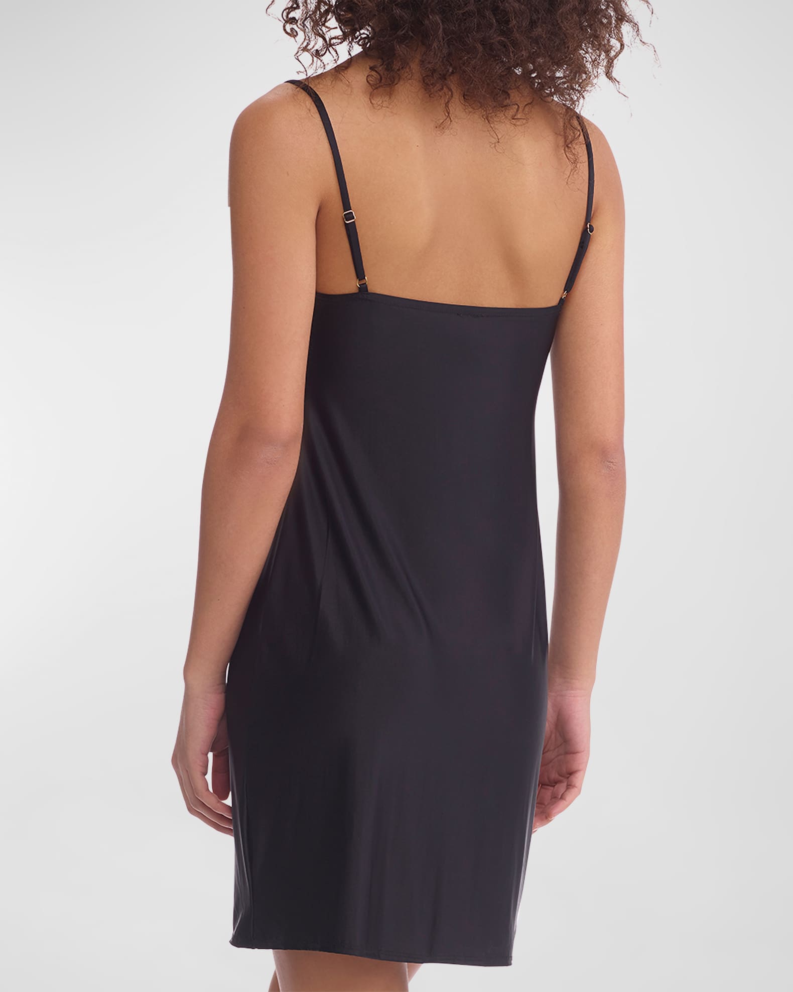 Commando Scoop-Neck Faux Silk Cami Slip | Neiman Marcus