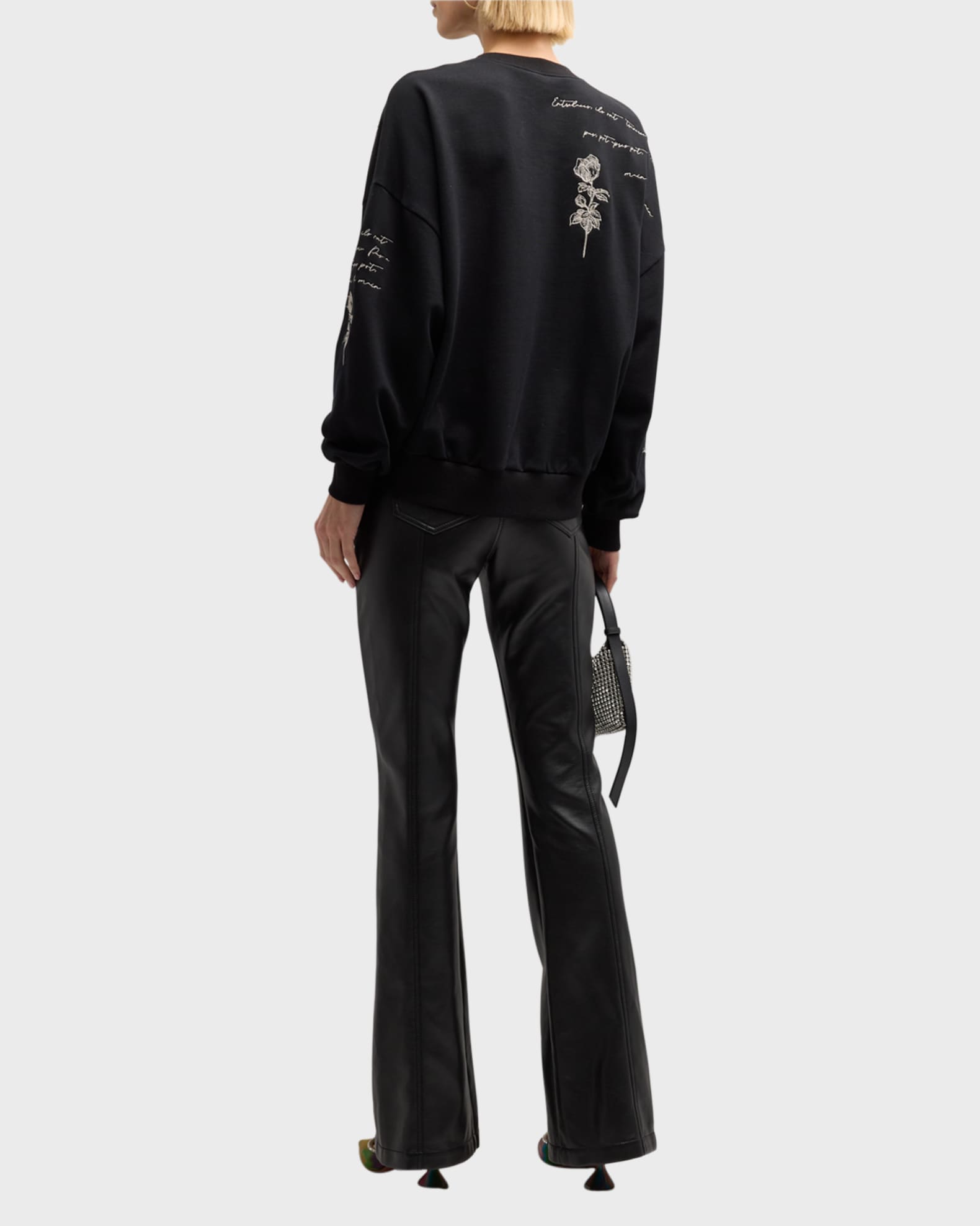 Cinq a Sept Brandy Mon Amour Embellished Pullover Sweatshirt | Neiman ...