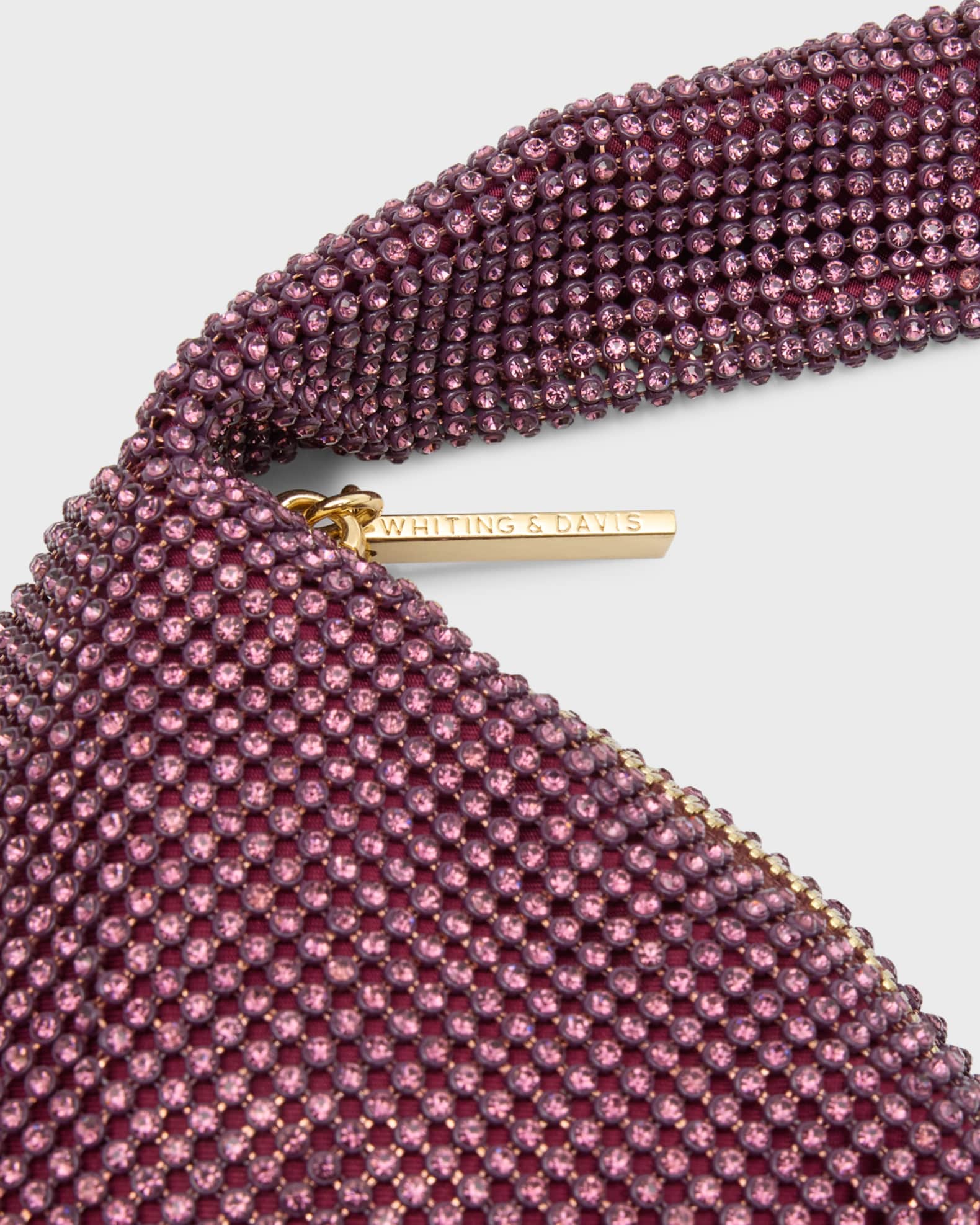 Whiting & Davis Farrah Crystal Hobo Shoulder Bag | Neiman Marcus