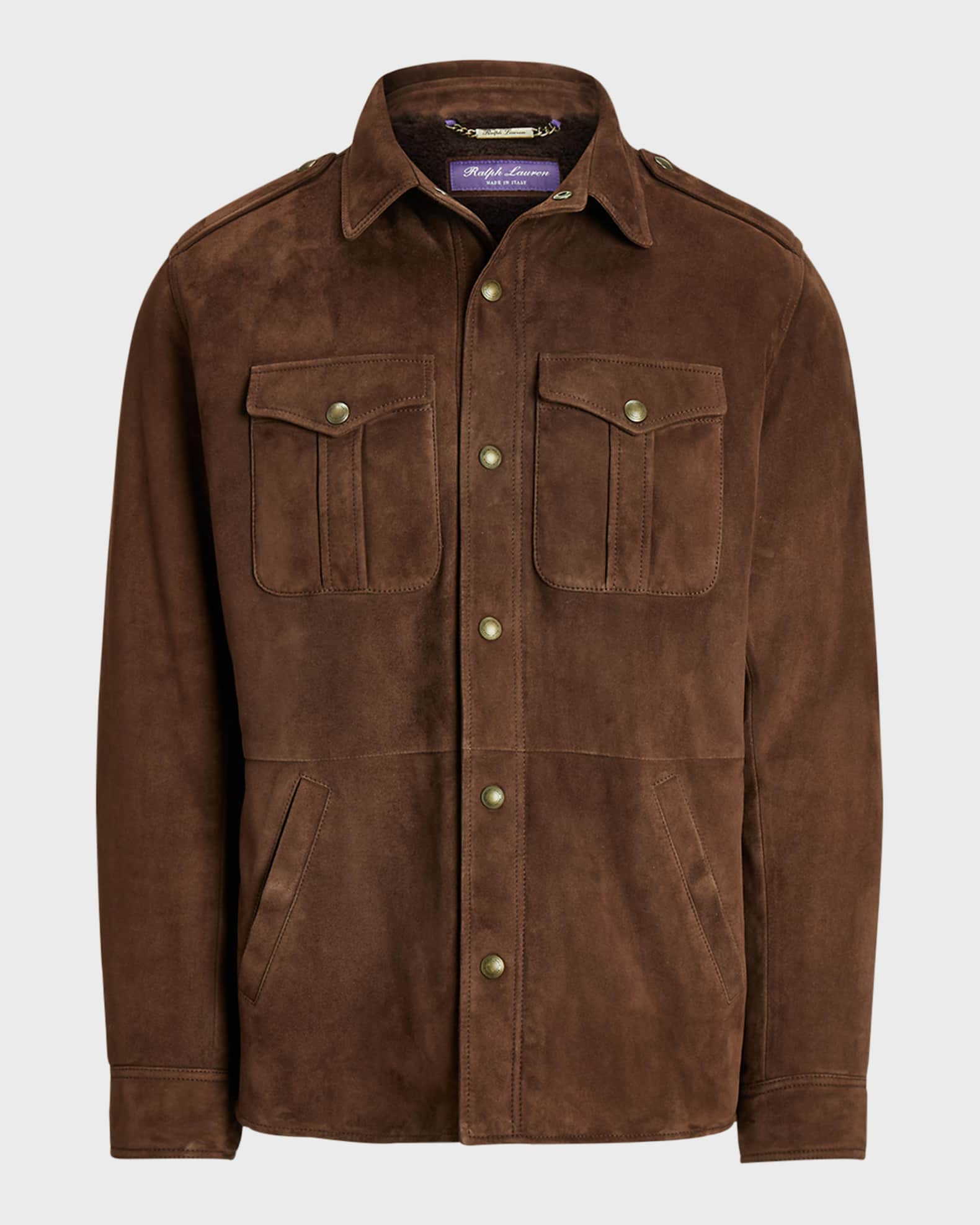 Ralph Lauren Purple Label Men's Chilton Shearling Shirt Jacket | Neiman ...