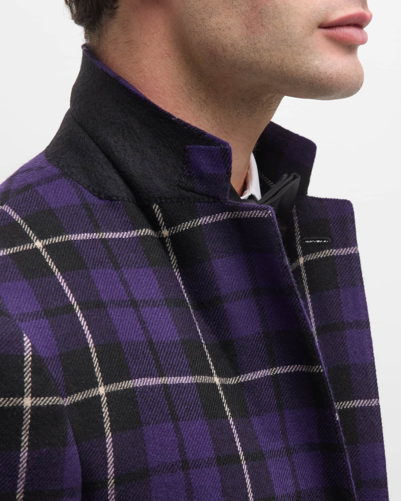 Ralph Lauren Purple Label Men's Kent Handmade Plaid Cashmere Suit ...