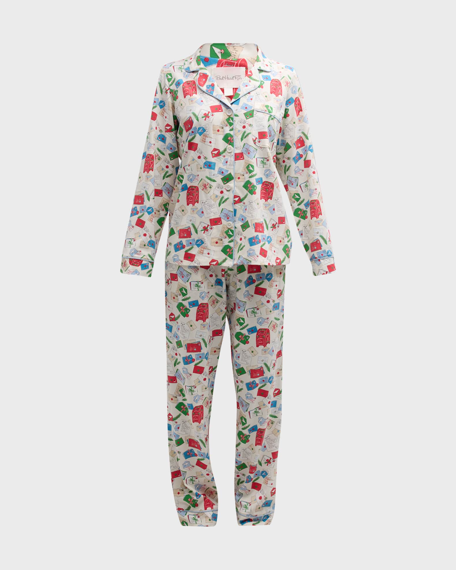 BedHead Pajamas Letters to Santa Cotton Pajama Set | Neiman Marcus