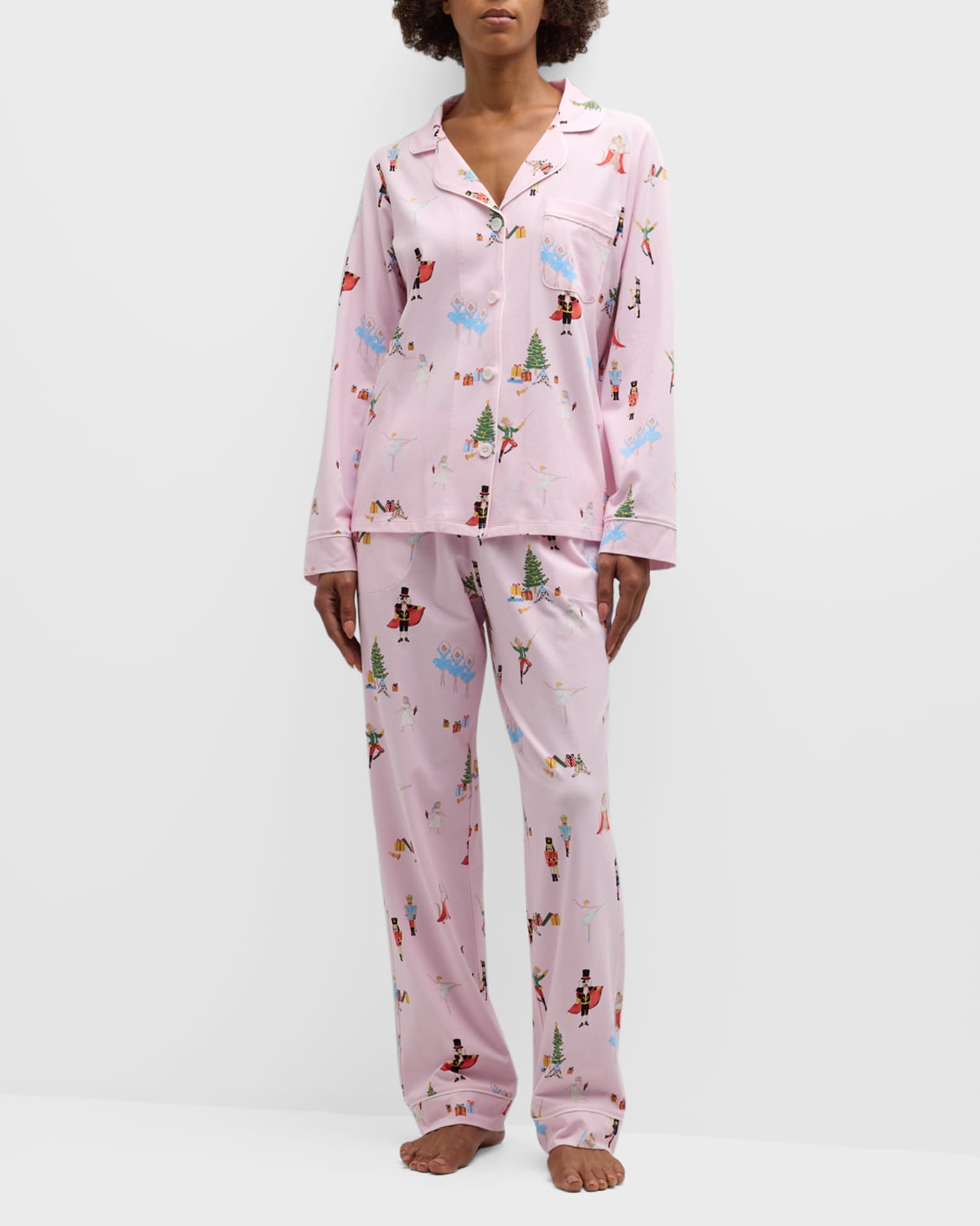 BedHead Pajamas Nutcracker Cotton Pajama Set | Neiman Marcus