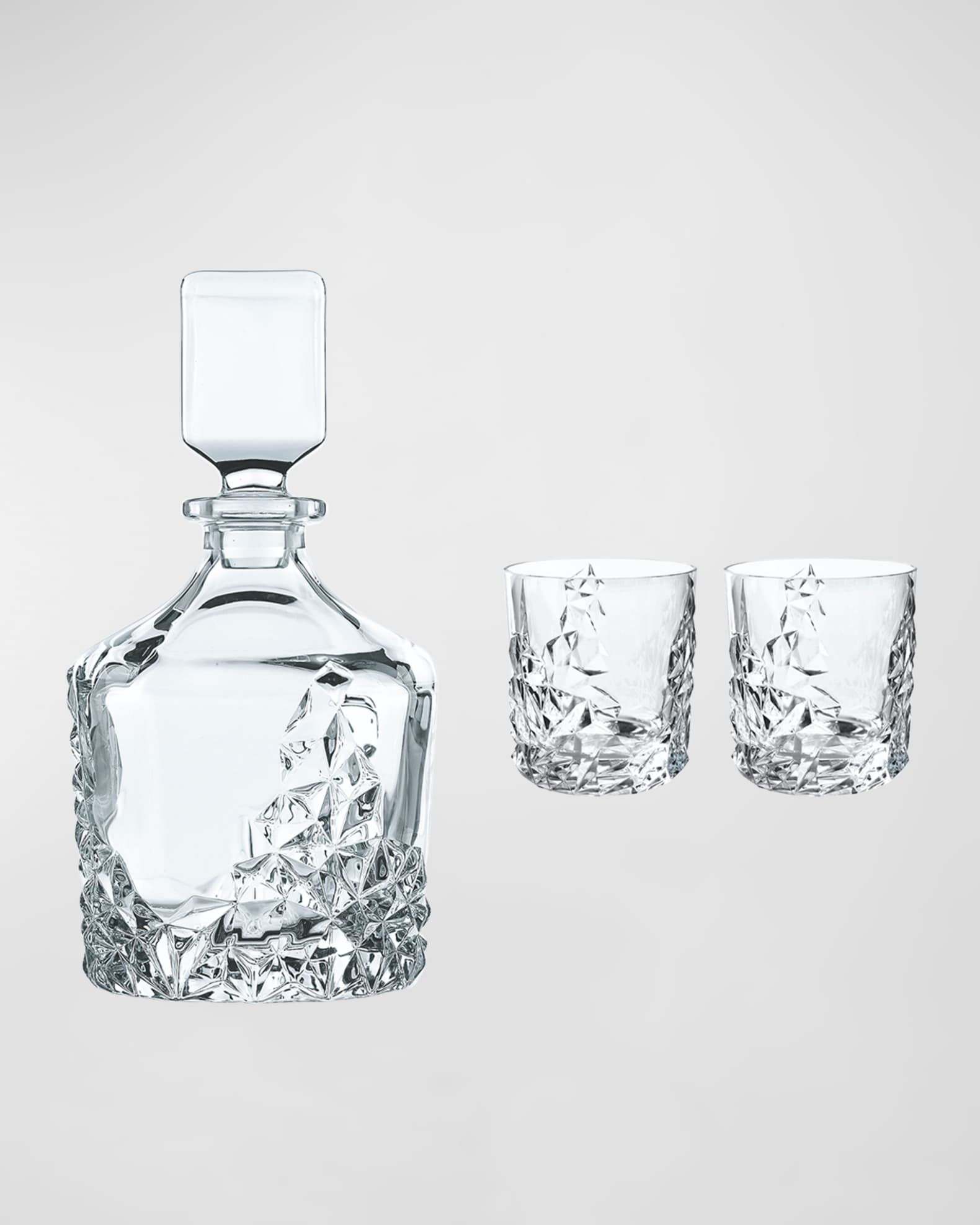 Nachtmann Sculpture 3-Piece Whiskey Set | Neiman Marcus