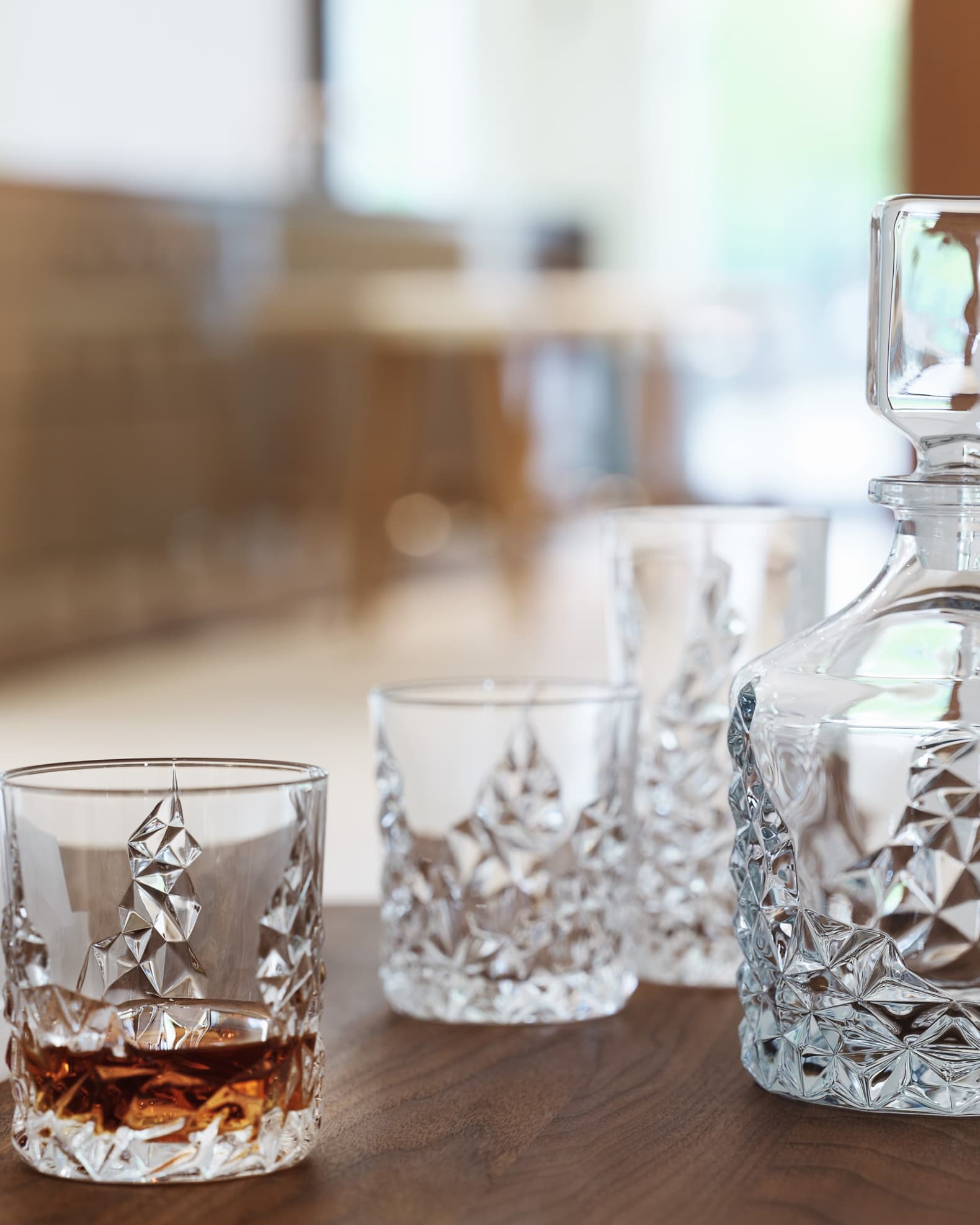 Nachtmann Sculpture 3-Piece Whiskey Set | Neiman Marcus