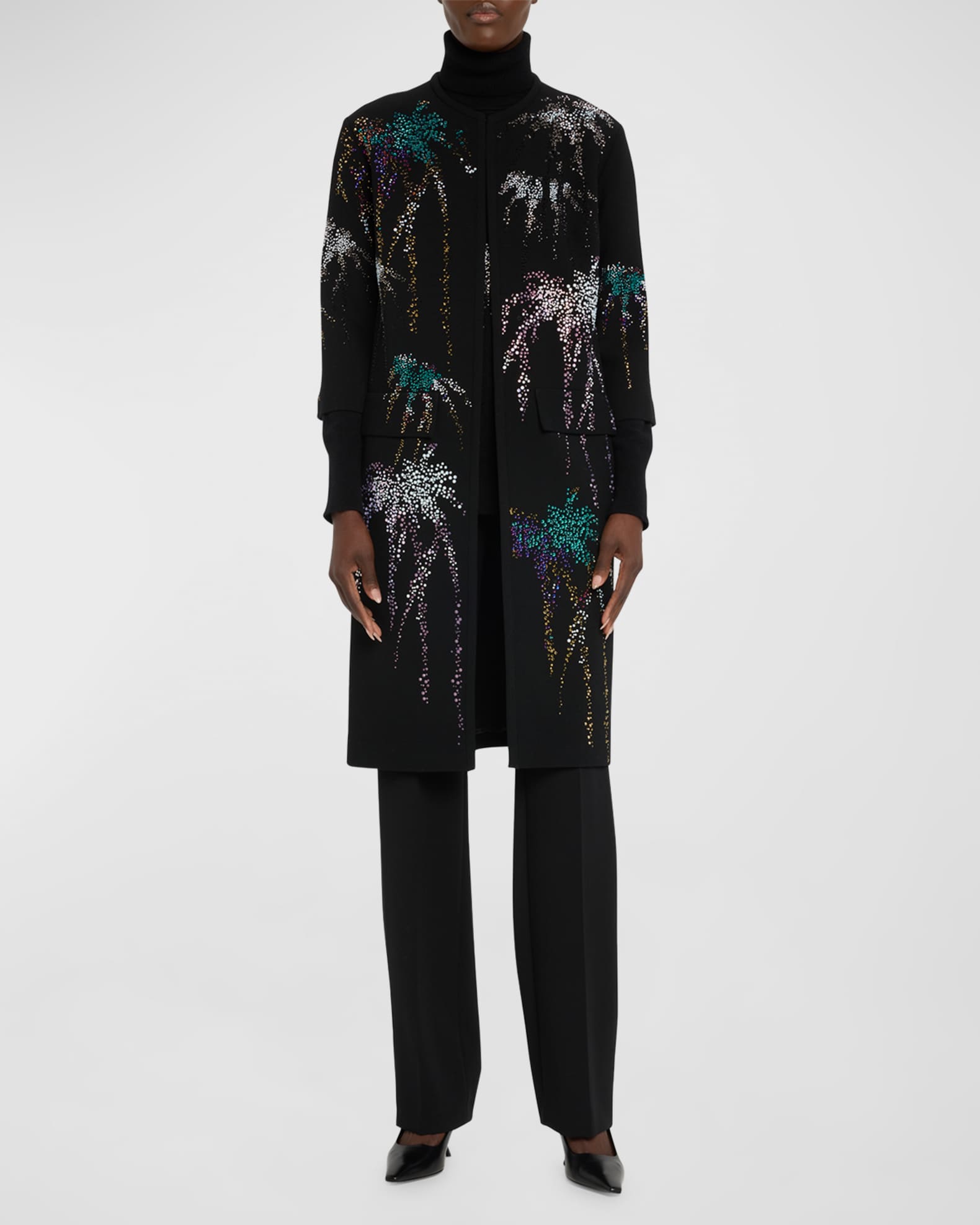 Libertine Aladdin Sane Embellished Wool Duster Coat | Neiman Marcus