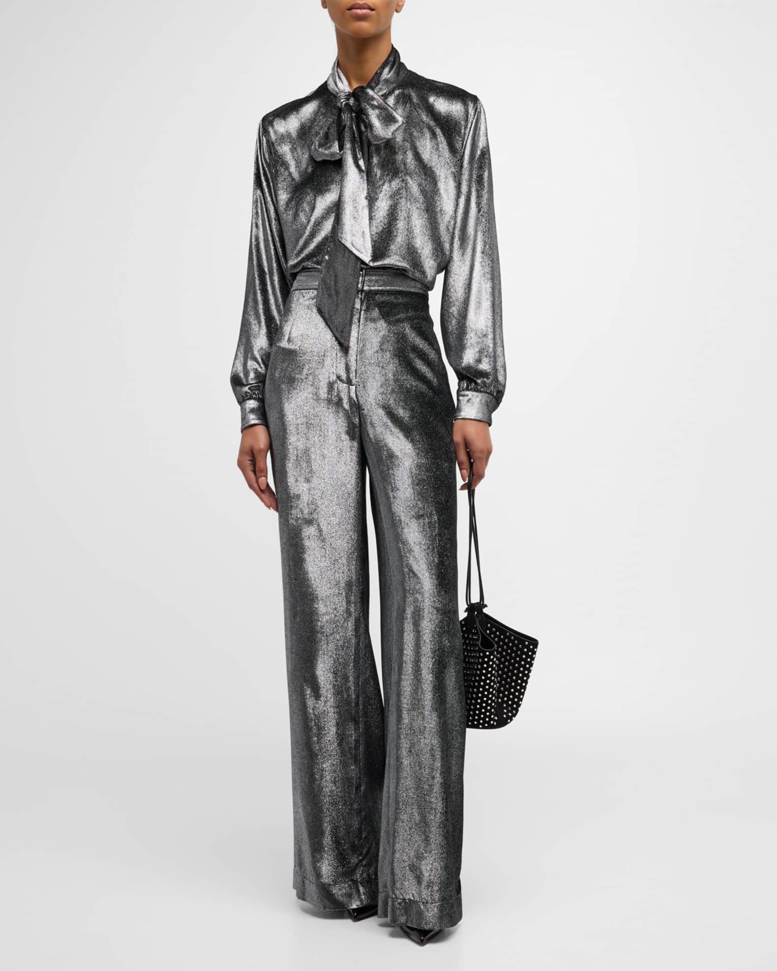 Libertine Sterling Slim Keith Tie Blouse | Neiman Marcus