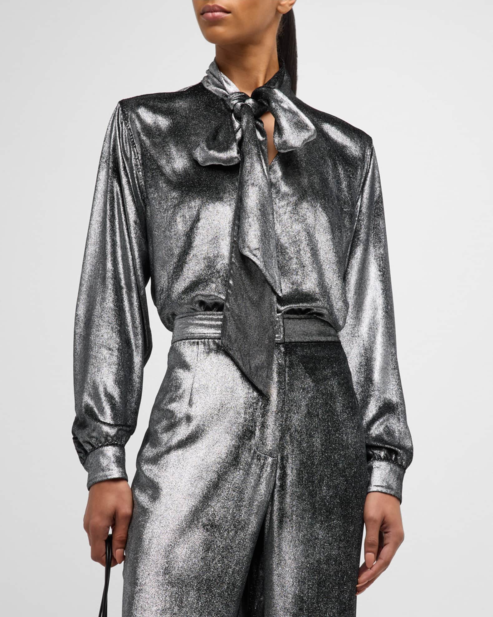 Libertine Sterling Slim Keith Tie Blouse | Neiman Marcus