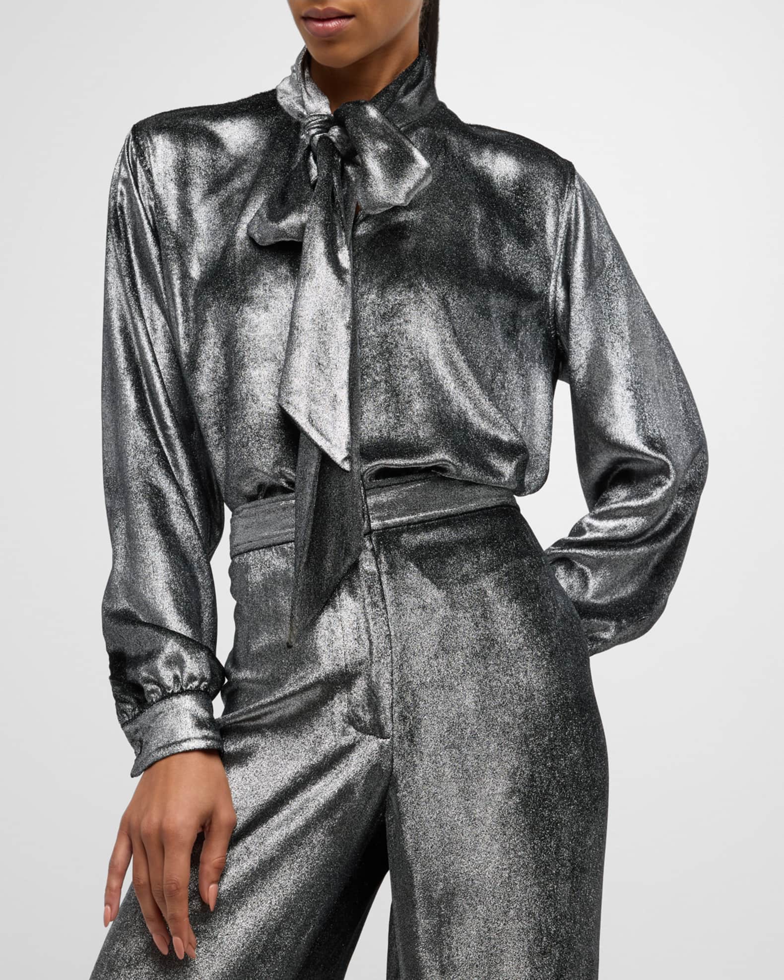 Libertine Sterling Slim Keith Tie Blouse | Neiman Marcus