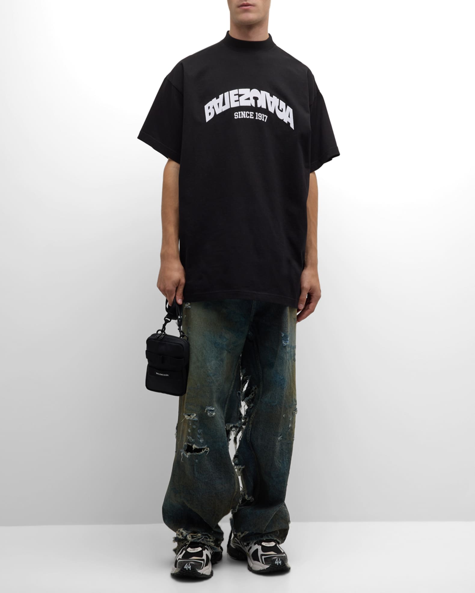 Balenciaga Back Flip T-Shirt Oversized | Neiman Marcus