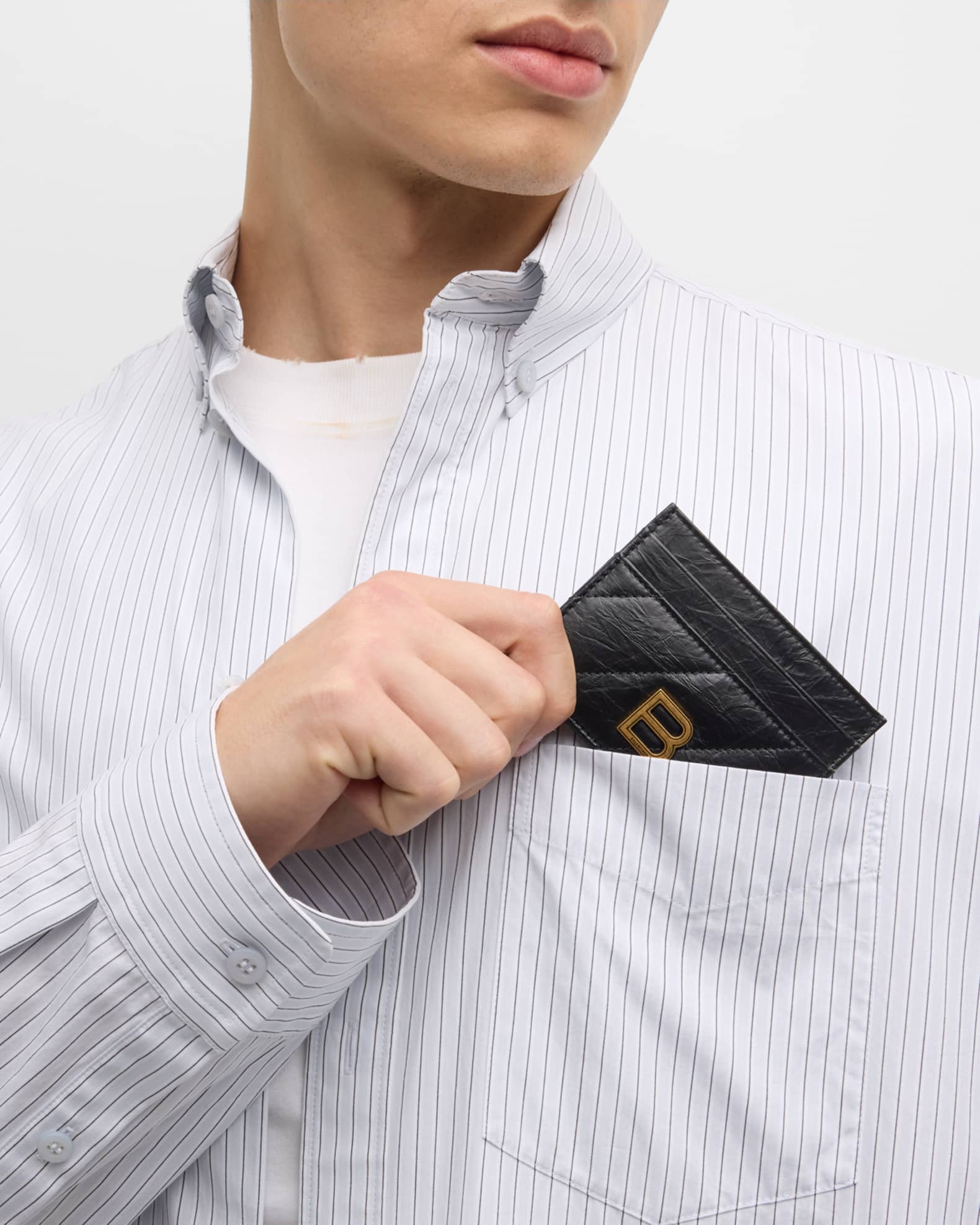 Balenciaga Crush Card Holder Quilted | Neiman Marcus