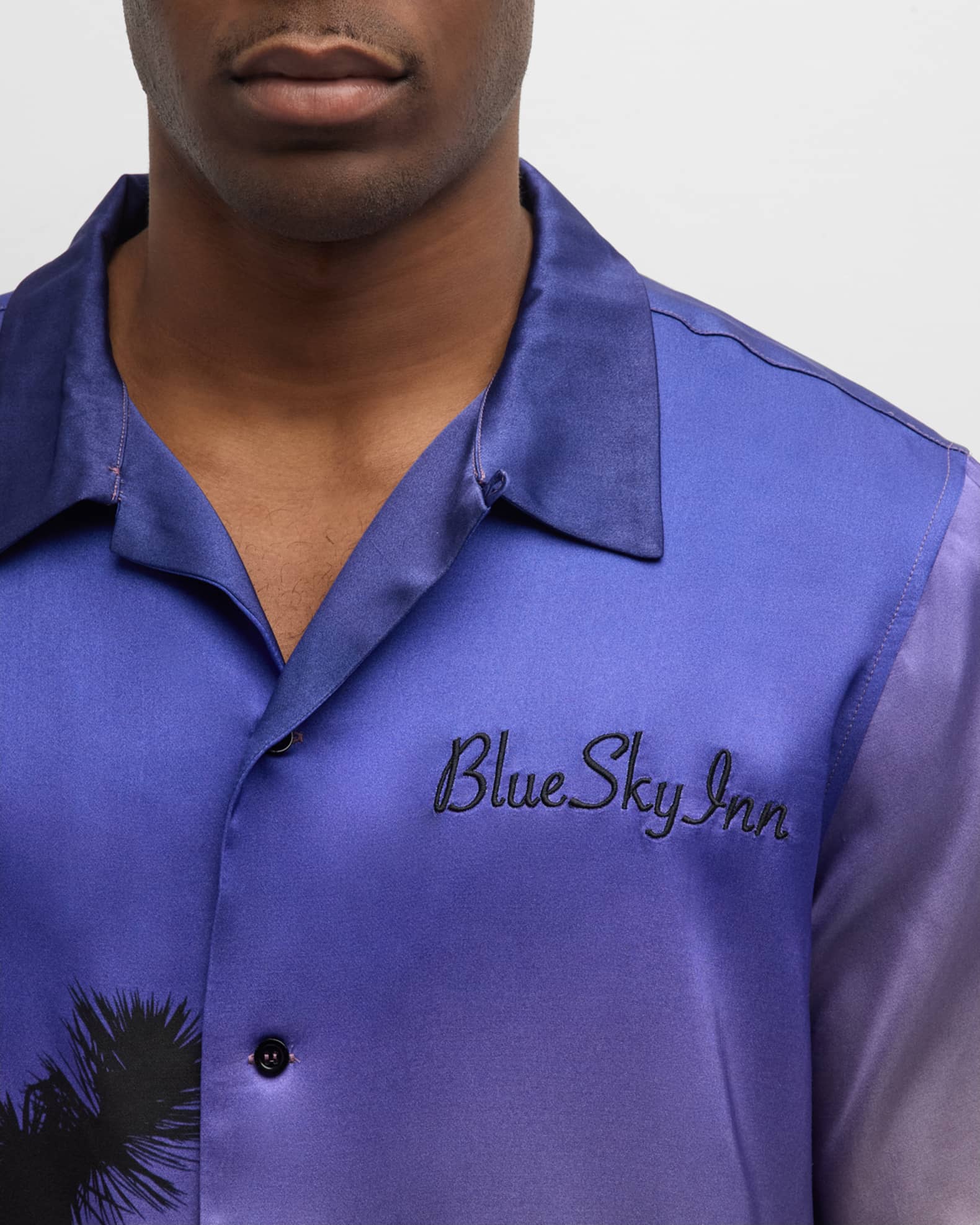 Blue Sky Inn Men's Volcanic Camp Shirt | Neiman Marcus