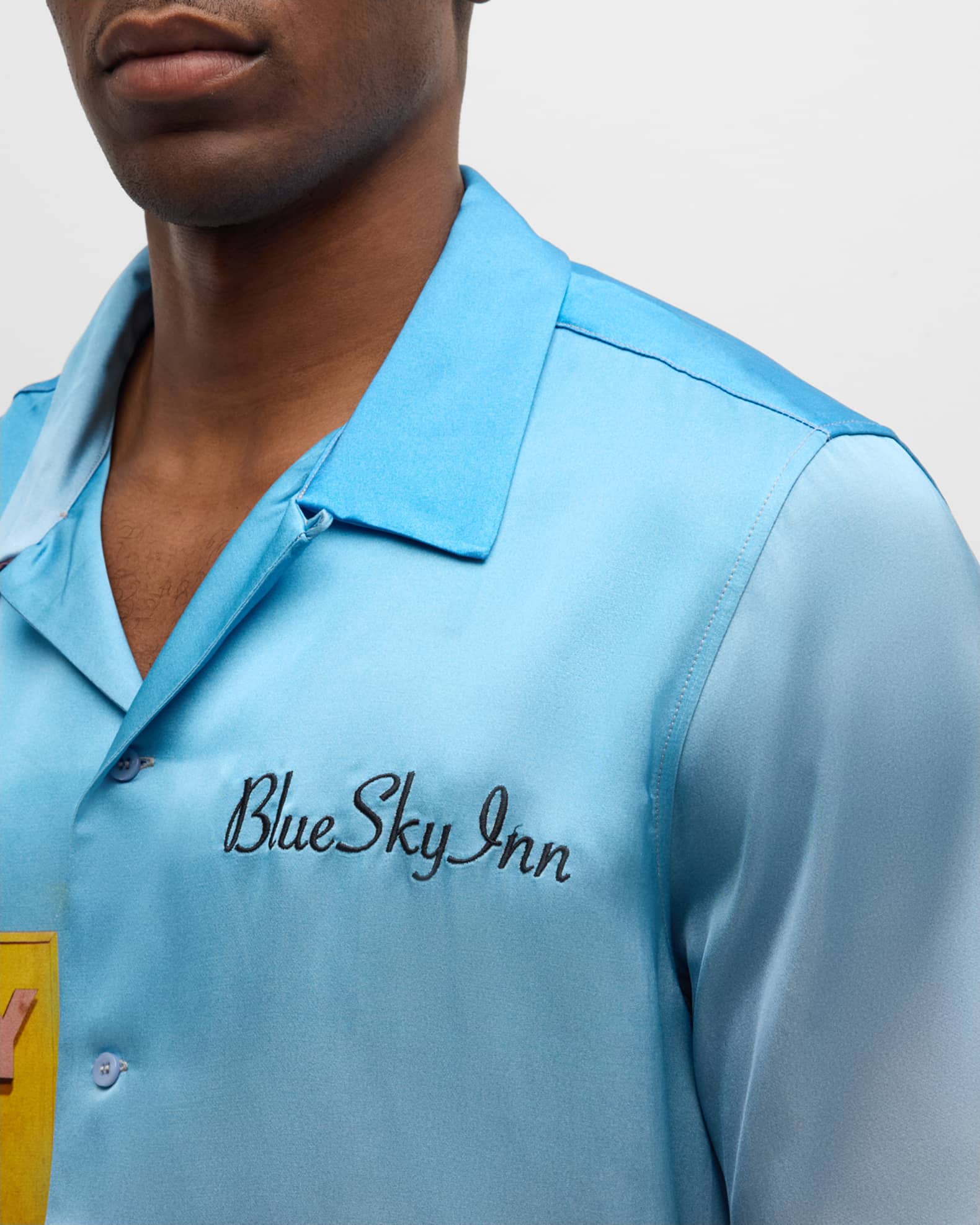 Blue Sky Inn Men's Beach Hotel Camp Shirt | Neiman Marcus