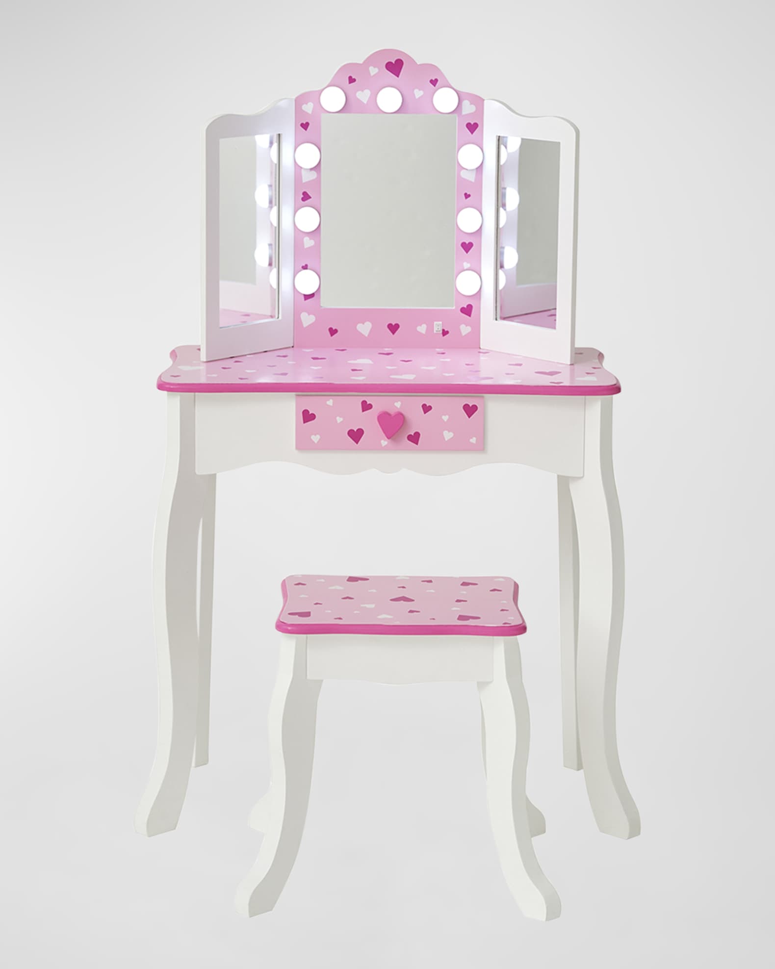 Teamson Kids Girl's Little Princess Gisele Vanity W/ LED Lights ...