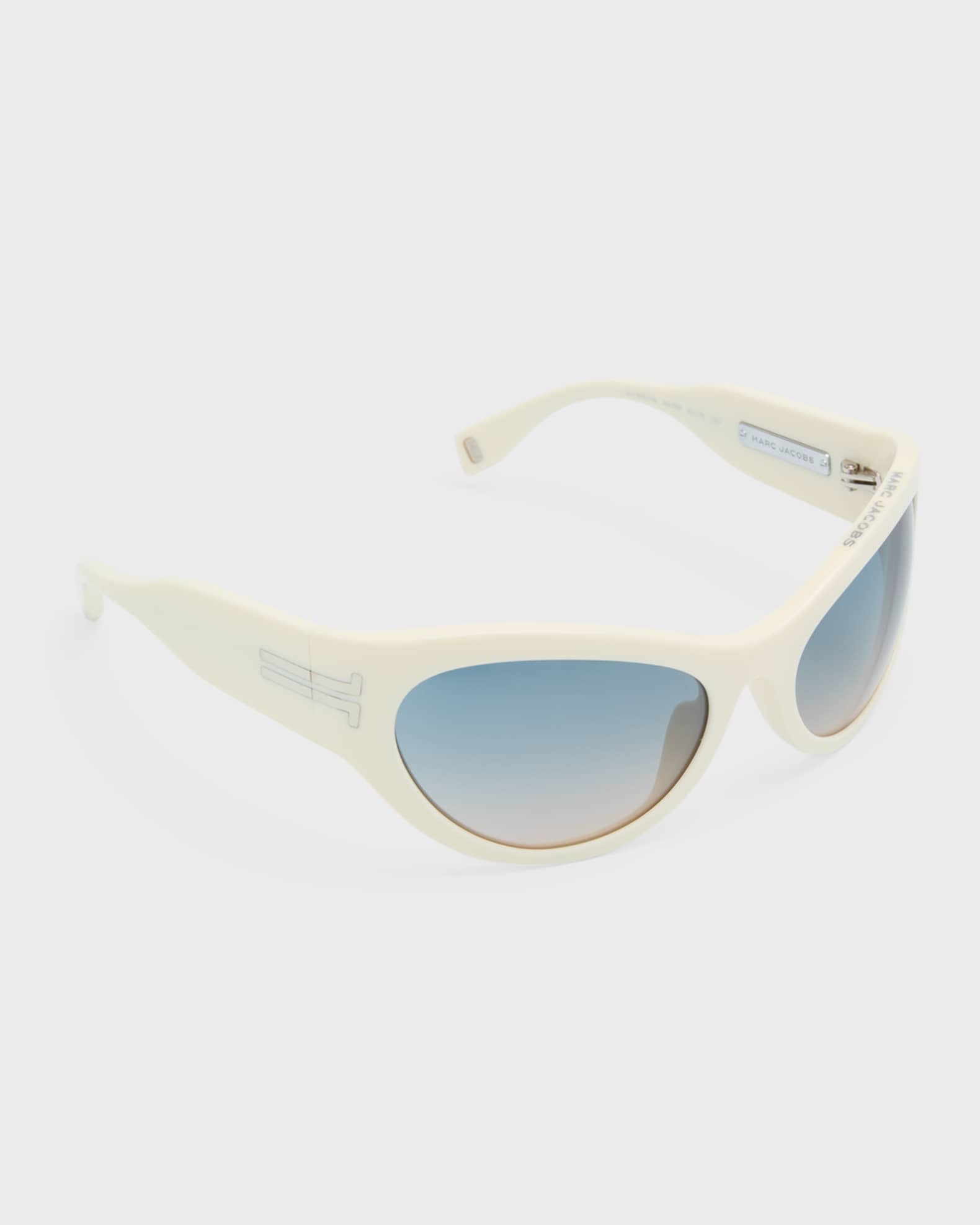 Saint Laurent YSL Acetate Rectangle Sunglasses | Neiman Marcus
