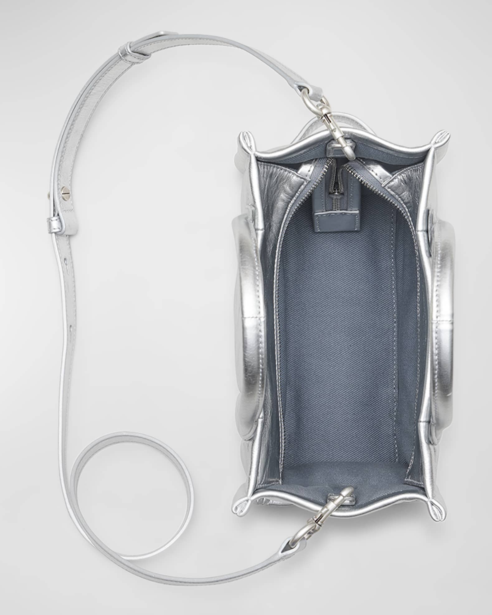 Marc Jacobs The Metallic Leather Small Tote Bag | Neiman Marcus