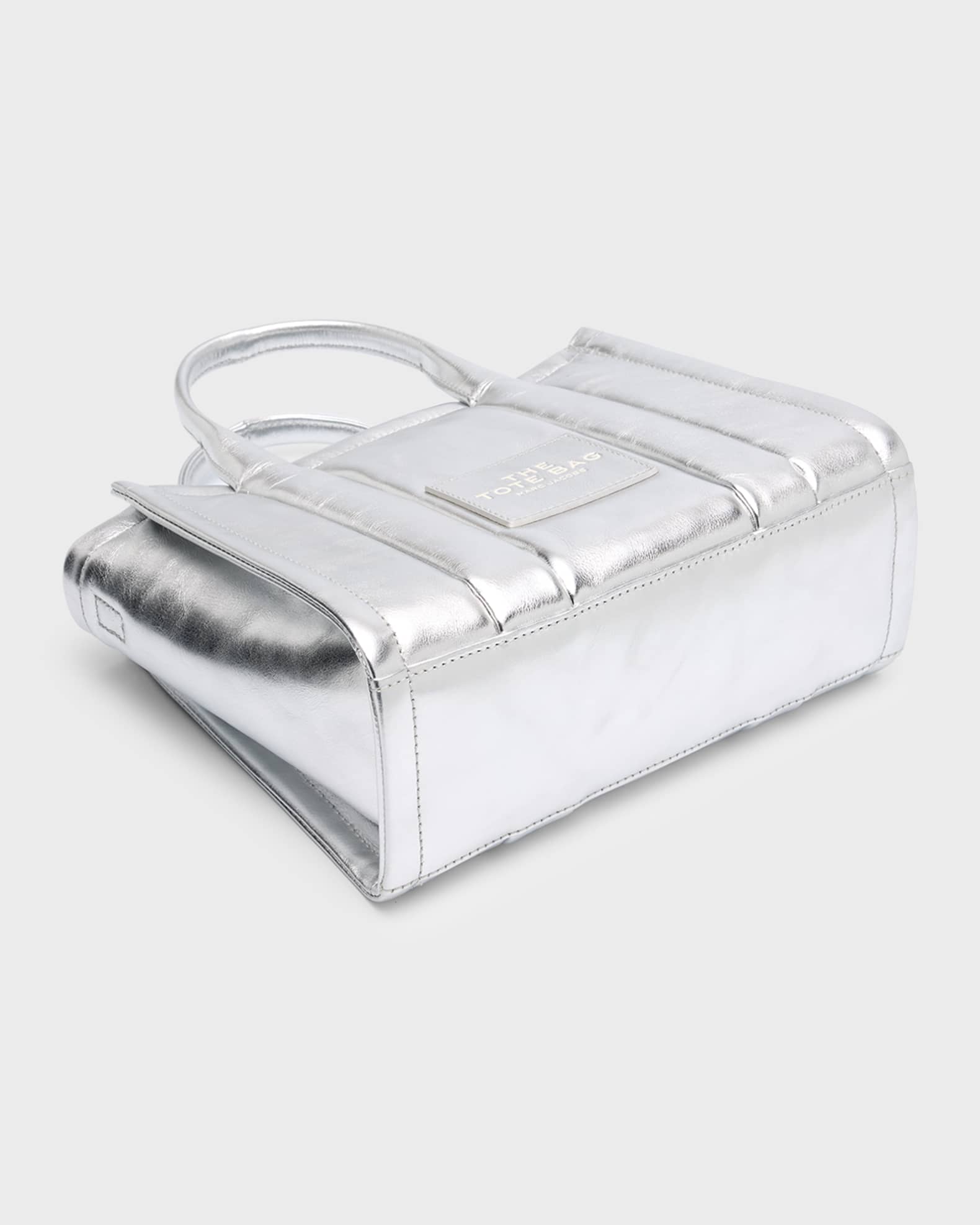 Marc Jacobs The Metallic Leather Small Tote Bag | Neiman Marcus