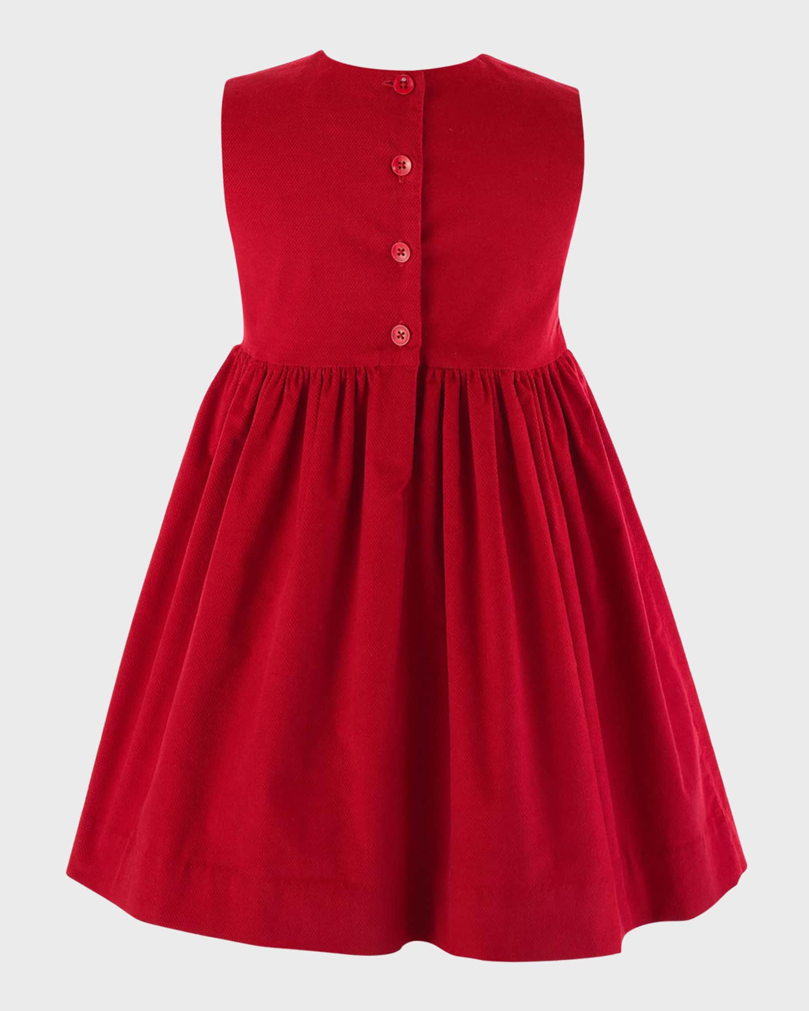 Rachel Riley Girl's Heart Smocked Cotton Pinafore Dress, Size 2-10 ...