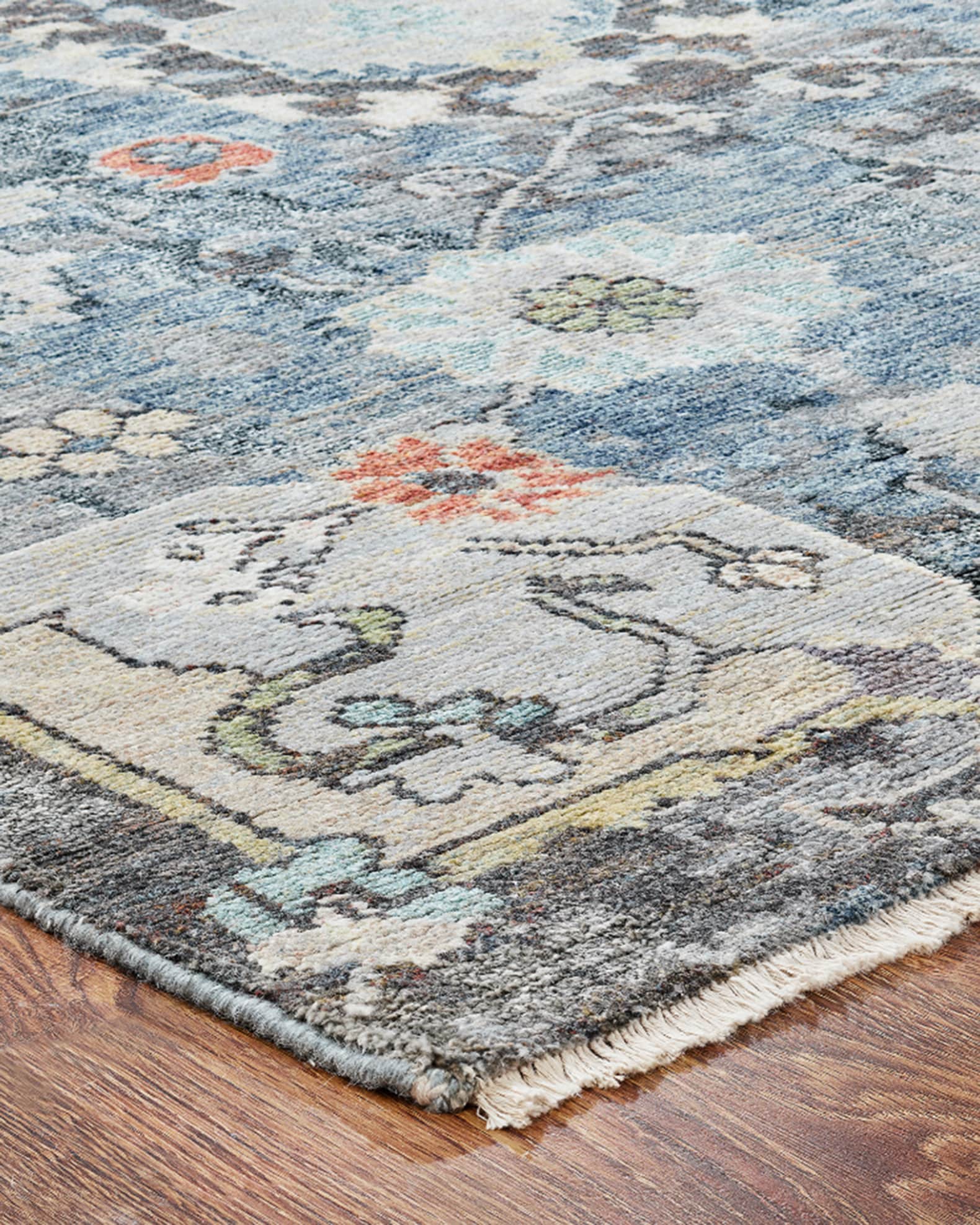 Ezra Hand-Knotted Rug | Neiman Marcus