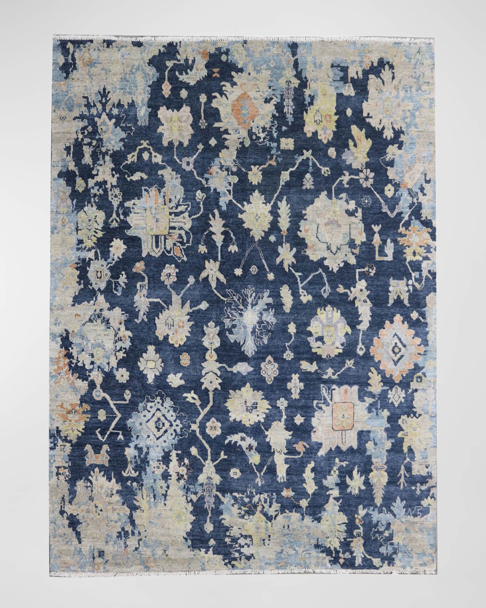 Lawrence Midnight Hand-Knotted Rug | Neiman Marcus