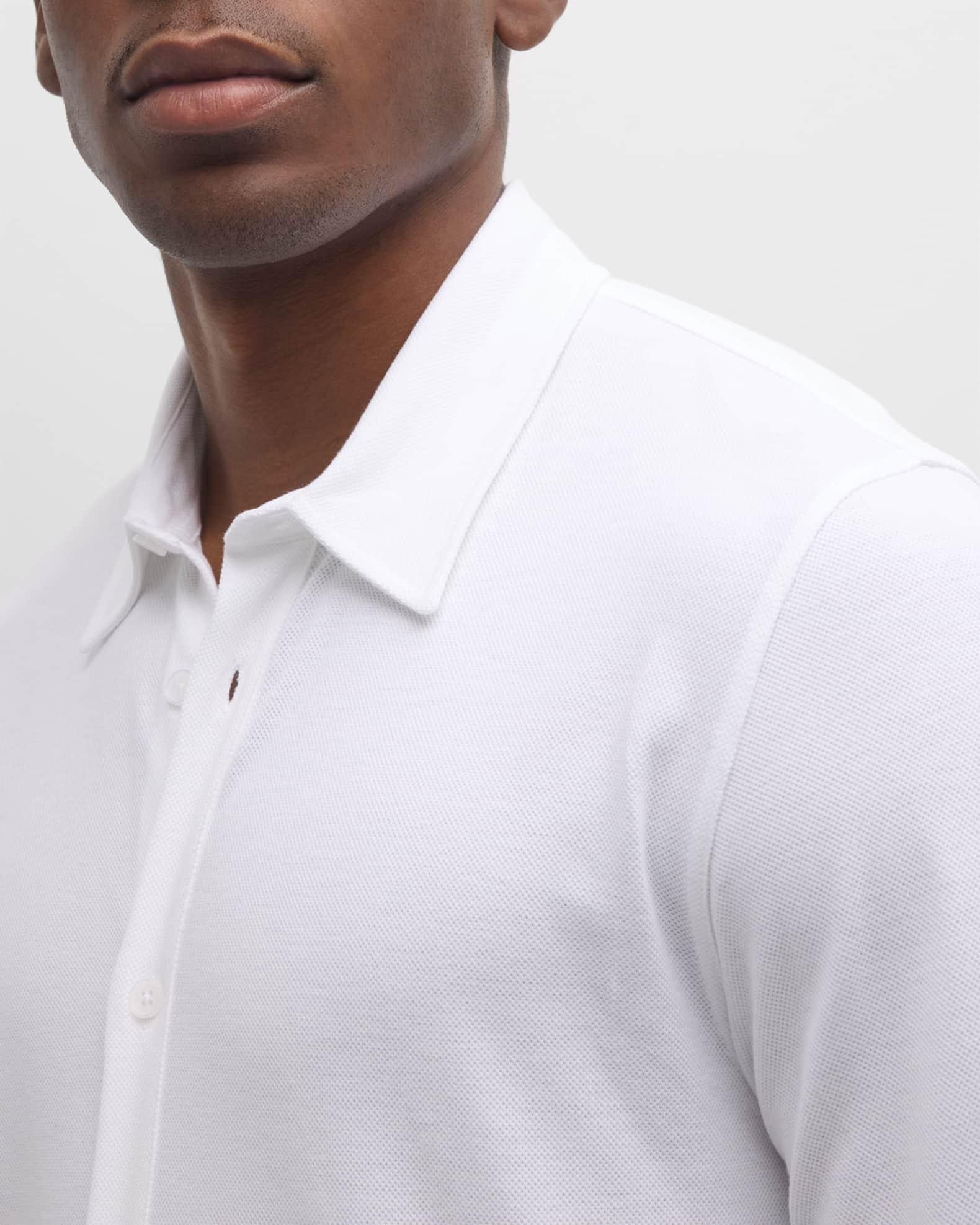 Orlebar Brown Men's Giles Pique Button-Down Shirt | Neiman Marcus