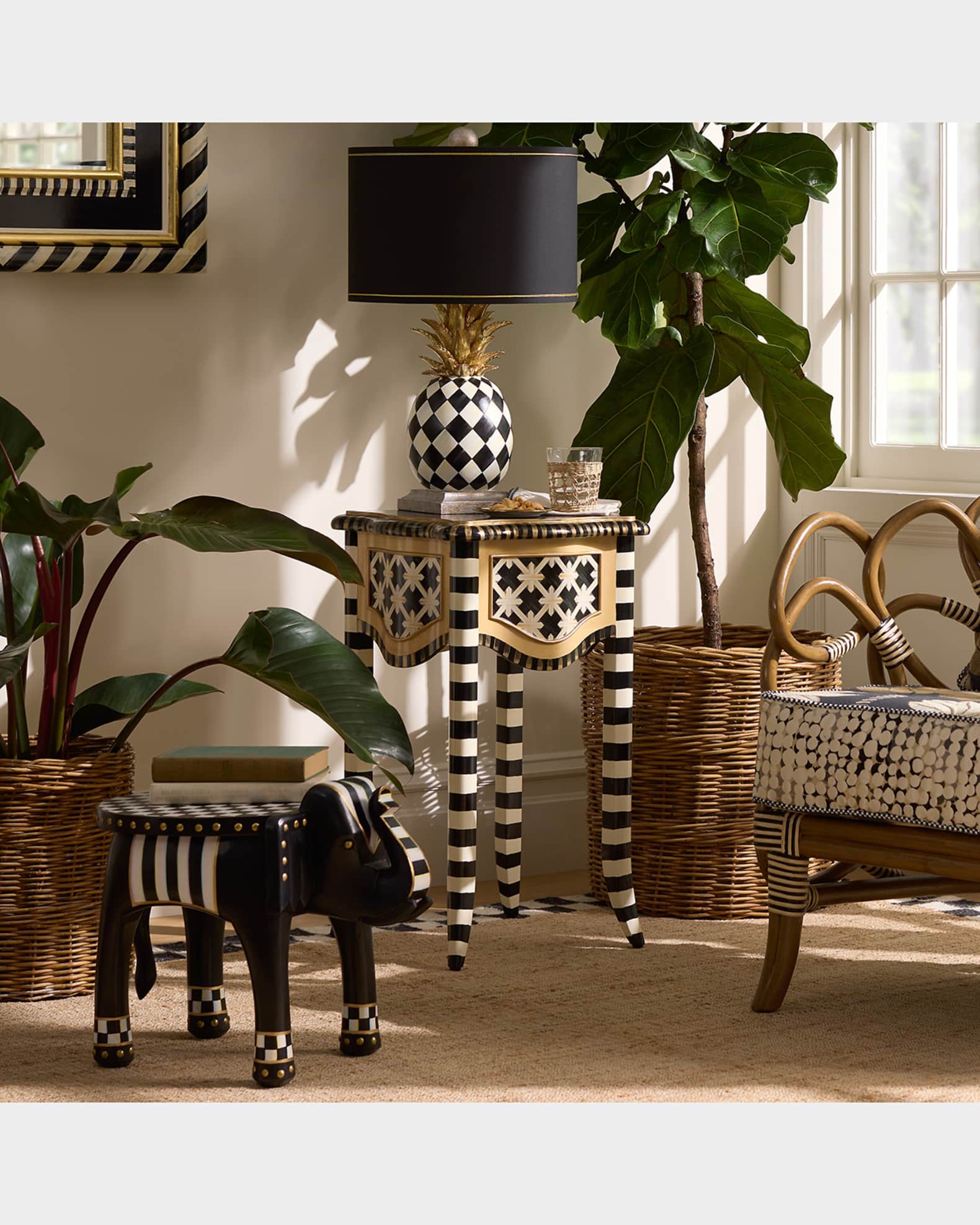 MacKenzie-Childs Wild Indoors Accent Table | Neiman Marcus