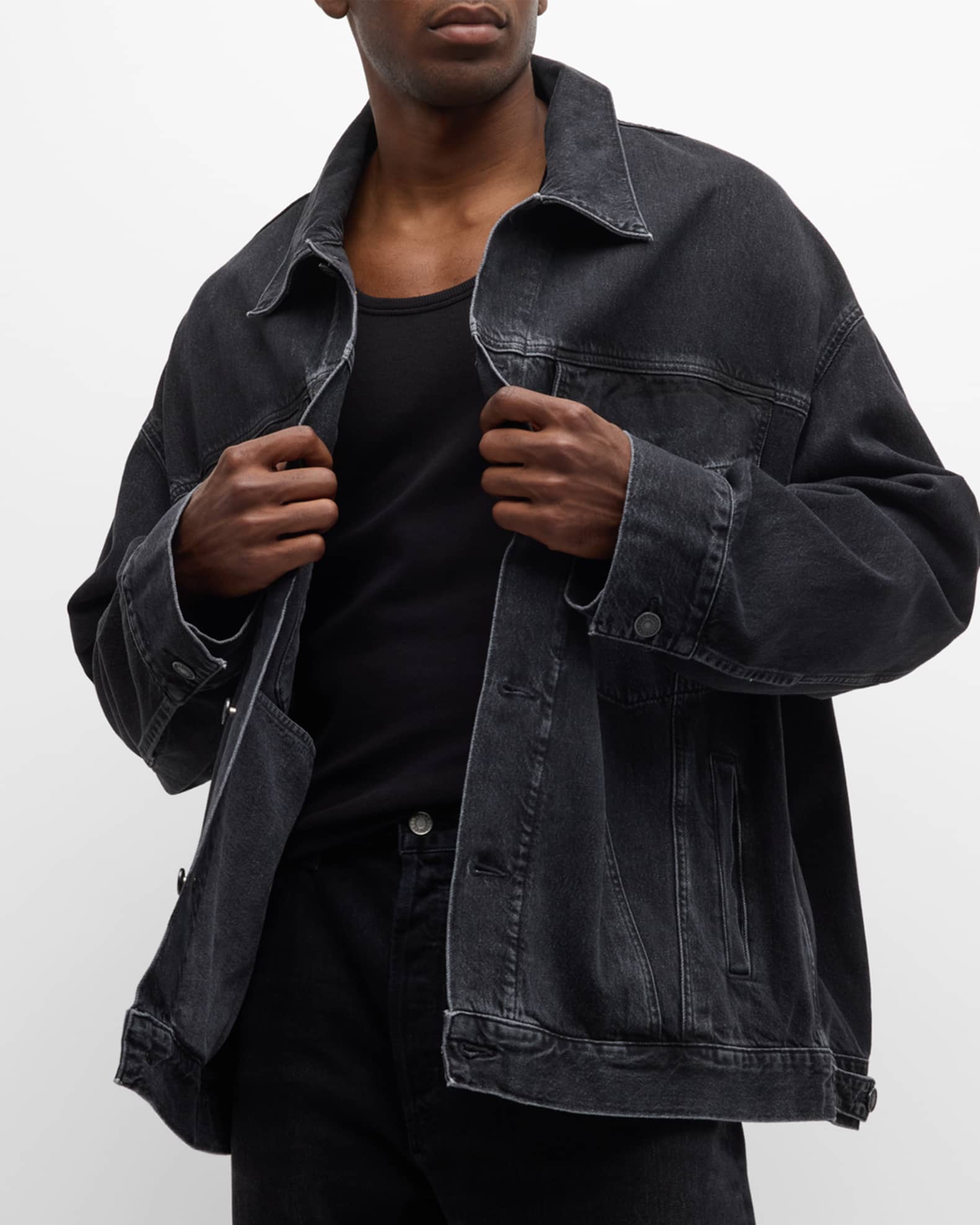 AGOLDE Men's Wayne Relaxed Denim Jacket | Neiman Marcus