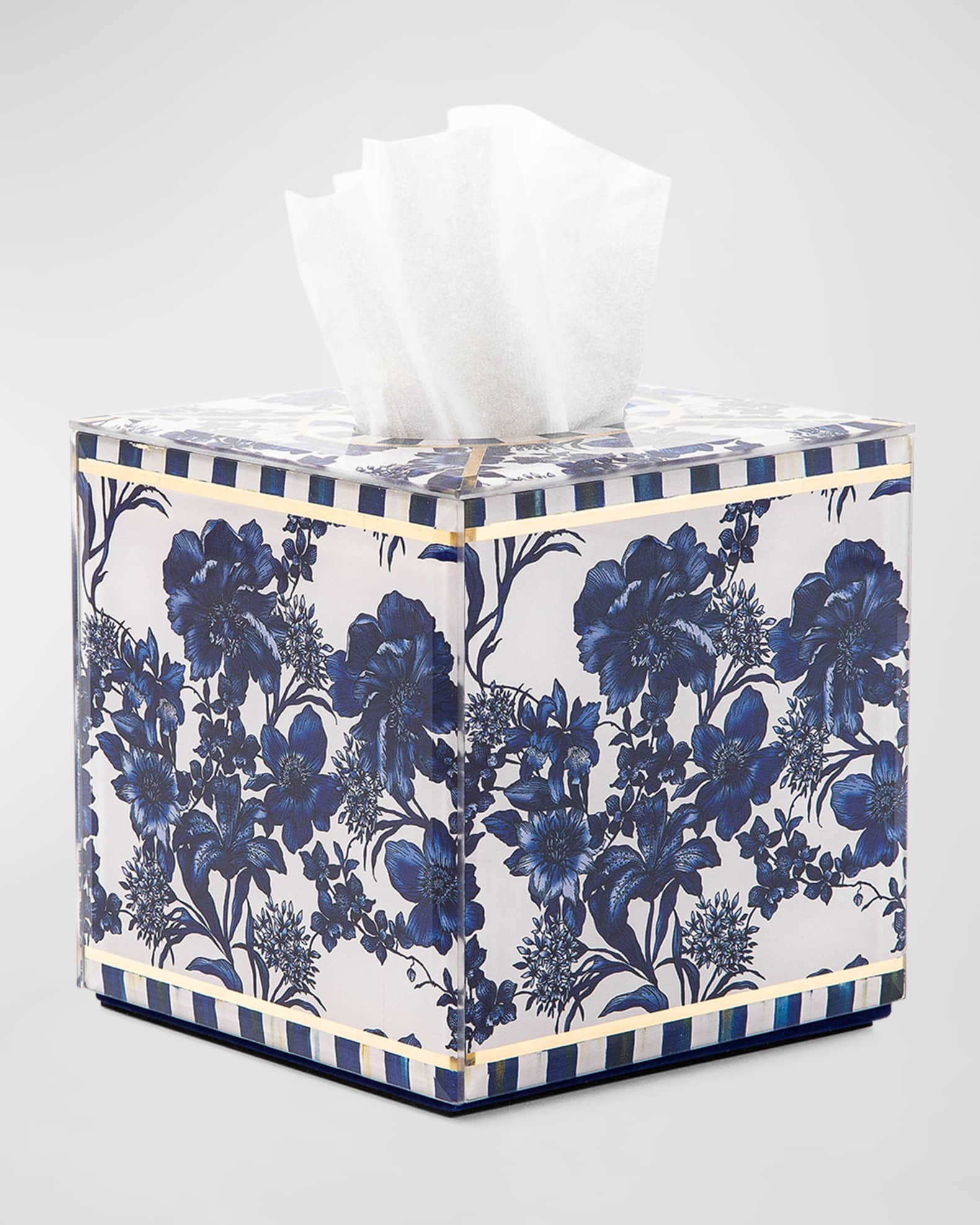 MacKenzie-Childs Royal English Garden Boutique Tissue Box | Neiman Marcus