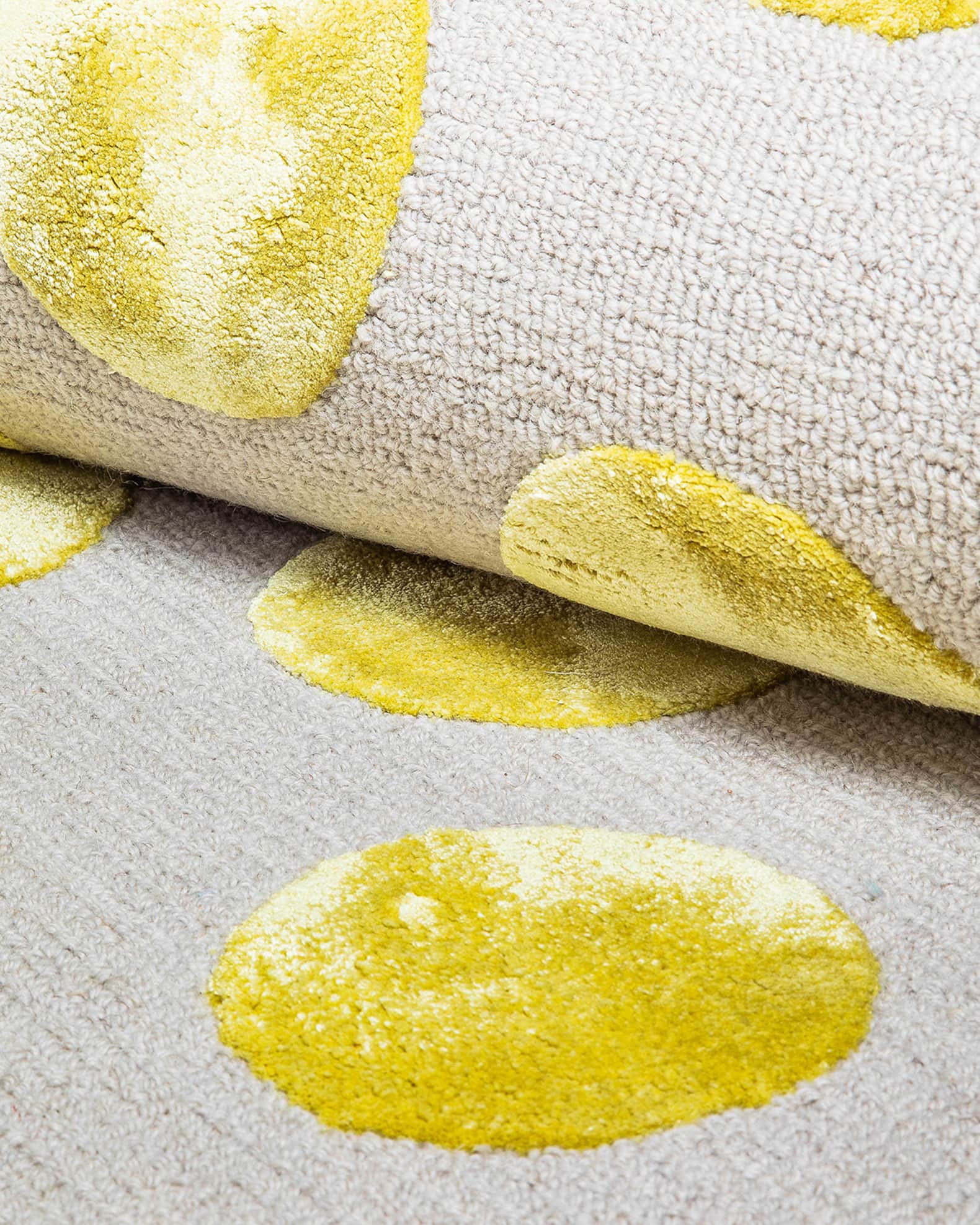 MacKenzie-Childs Macro Dot Chartreuse Rug, 2' x 4' | Neiman Marcus