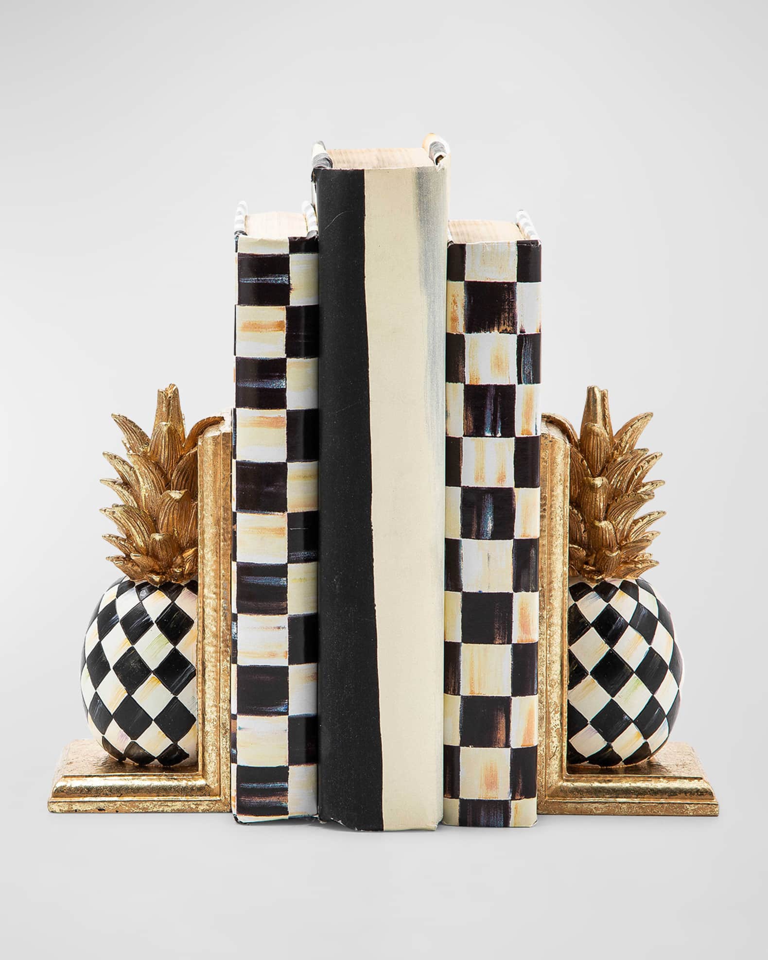 MacKenzie-Childs Pineapple Bookends | Neiman Marcus
