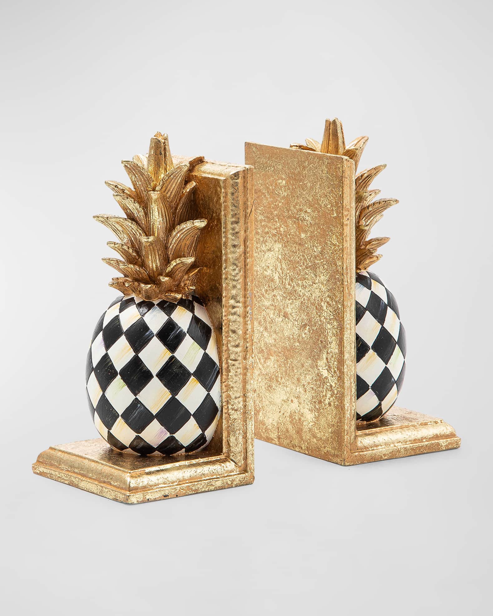 MacKenzie-Childs Pineapple Bookends | Neiman Marcus