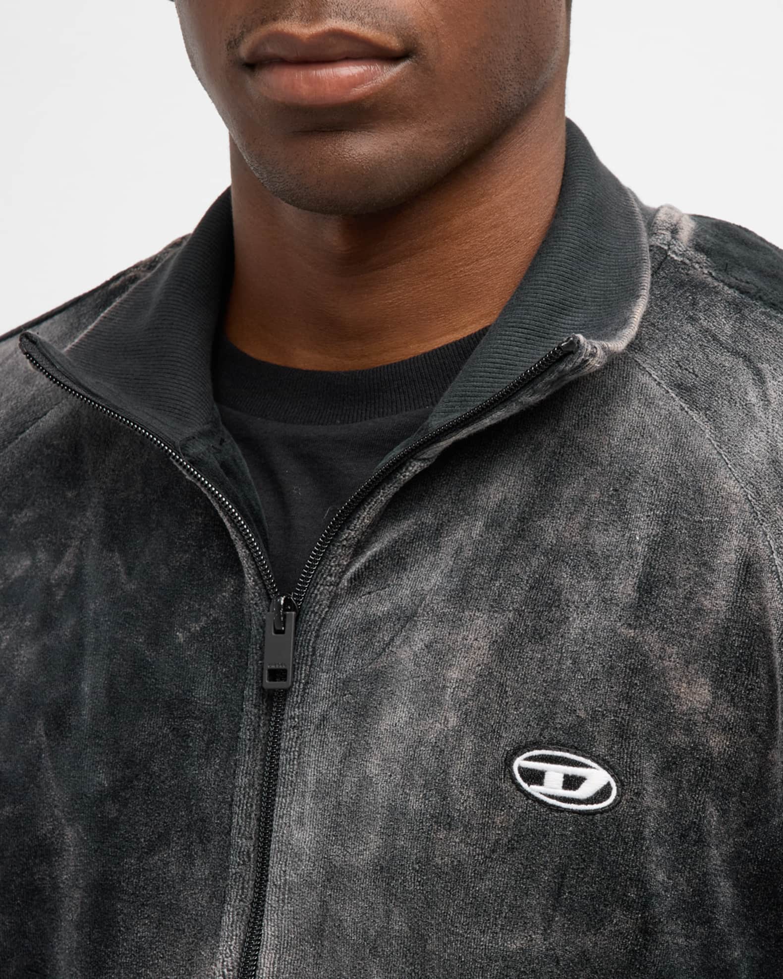 Diesel Men's S-Raband Faded Chenille Tracksuit Top | Neiman Marcus
