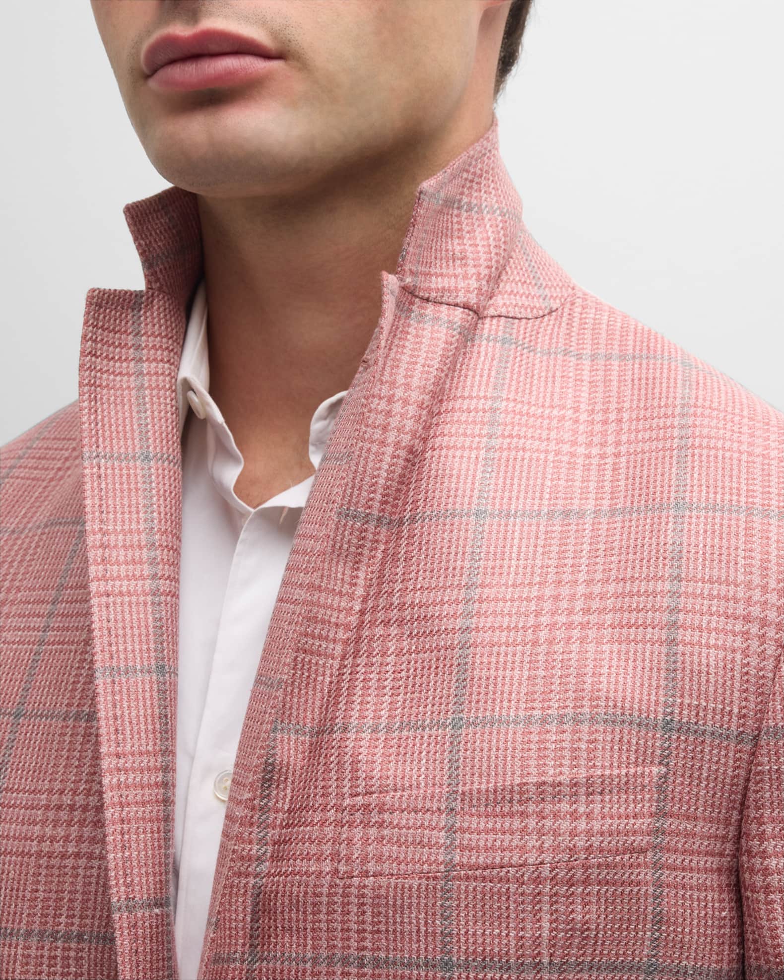 Stefano Ricci Men's Cashmere Plaid Jacket | Neiman Marcus