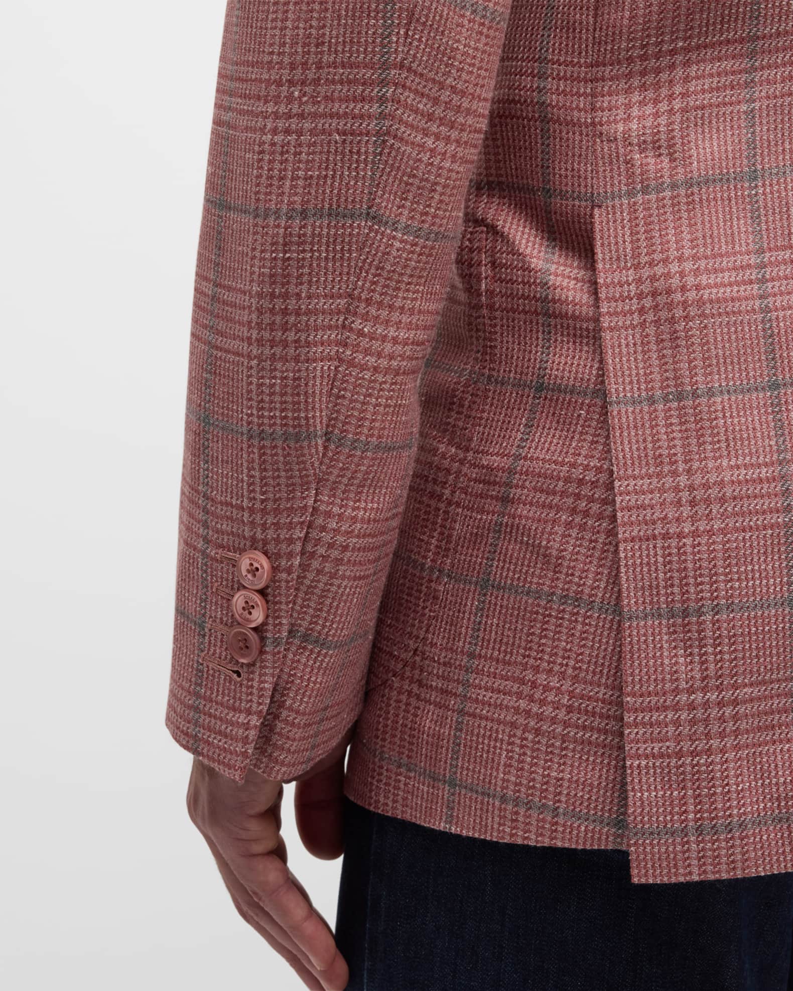 Stefano Ricci Men's Cashmere Plaid Jacket | Neiman Marcus