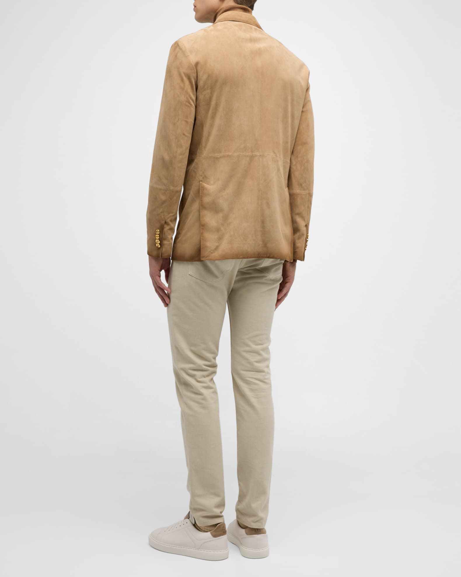 Stefano Ricci Men's Lambskin Suede Blazer | Neiman Marcus