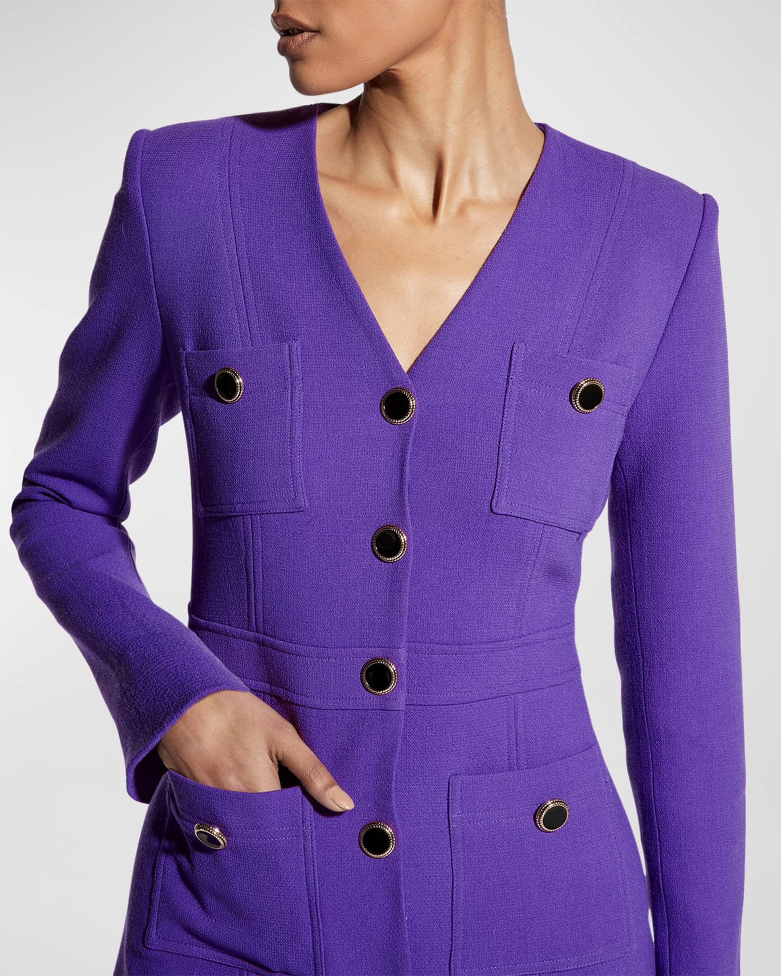 AS by DF Simone Wool Mini Dress | Neiman Marcus