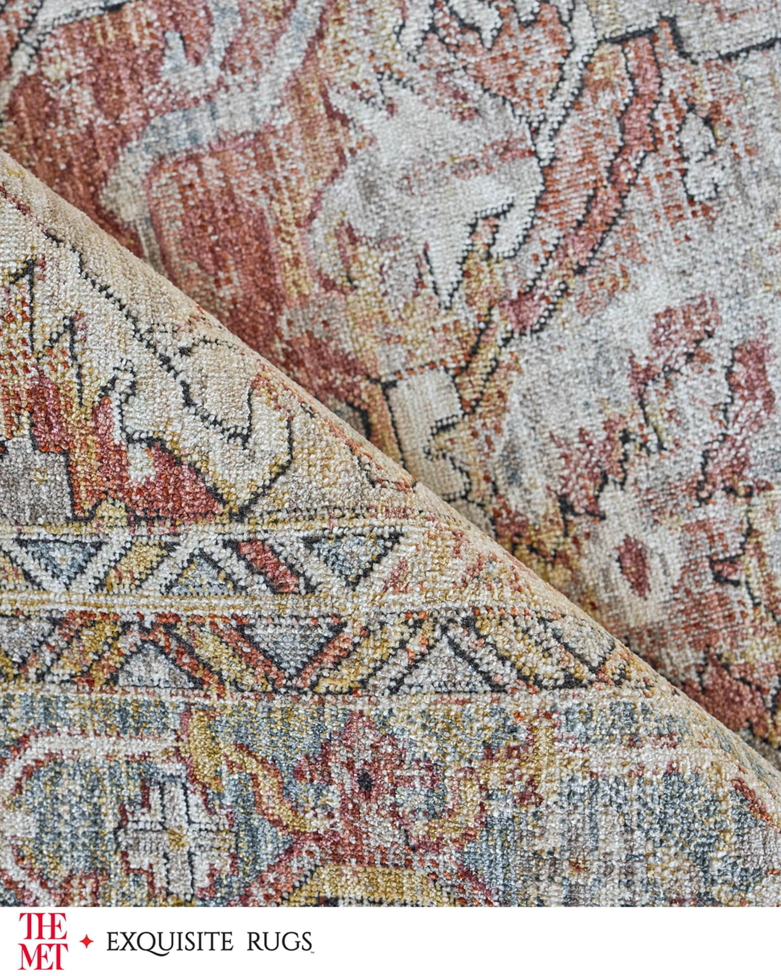 Antique Loom Rust & Black Rug | Neiman Marcus