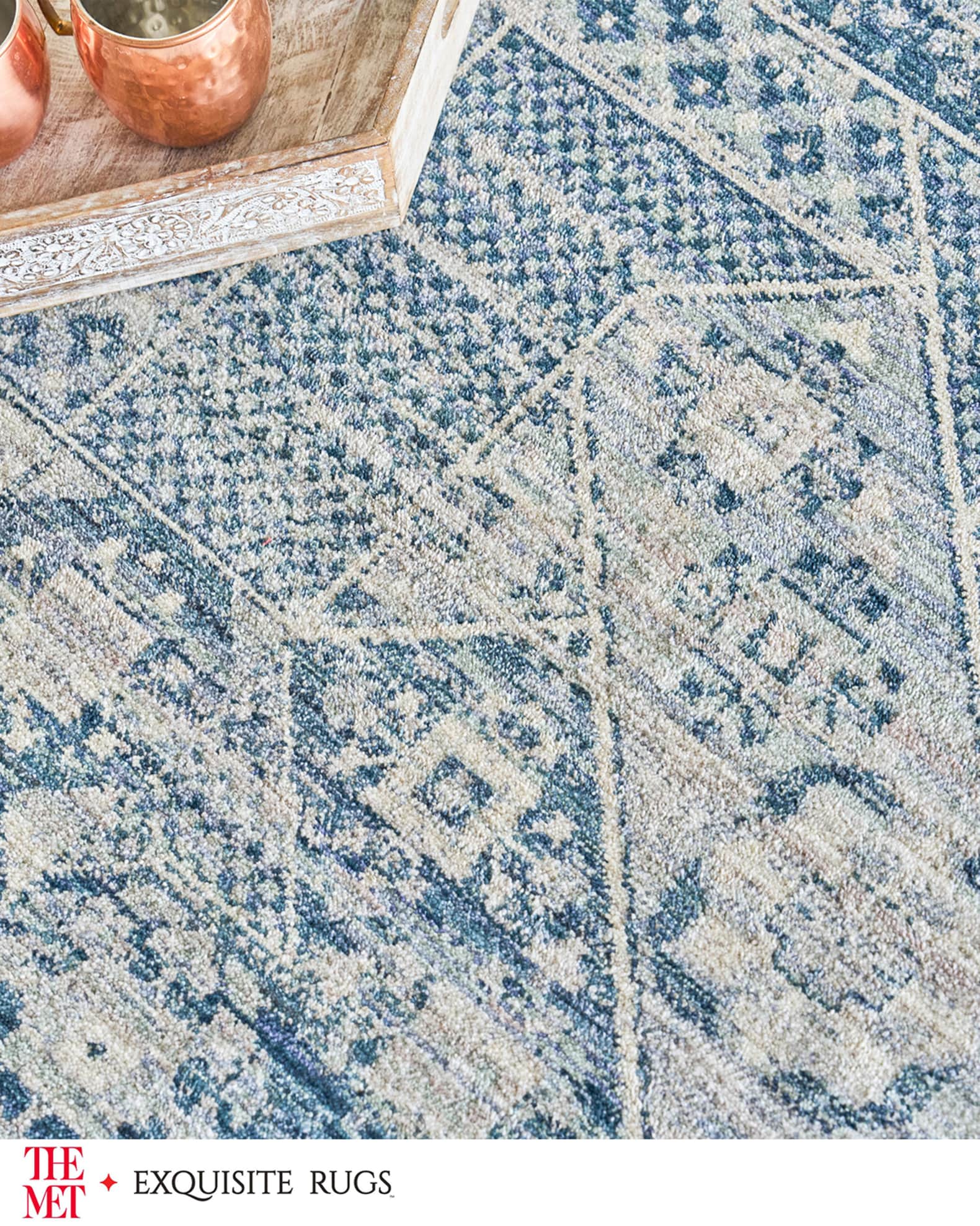 Vintage Loom Blue & Light Blue Rug | Neiman Marcus