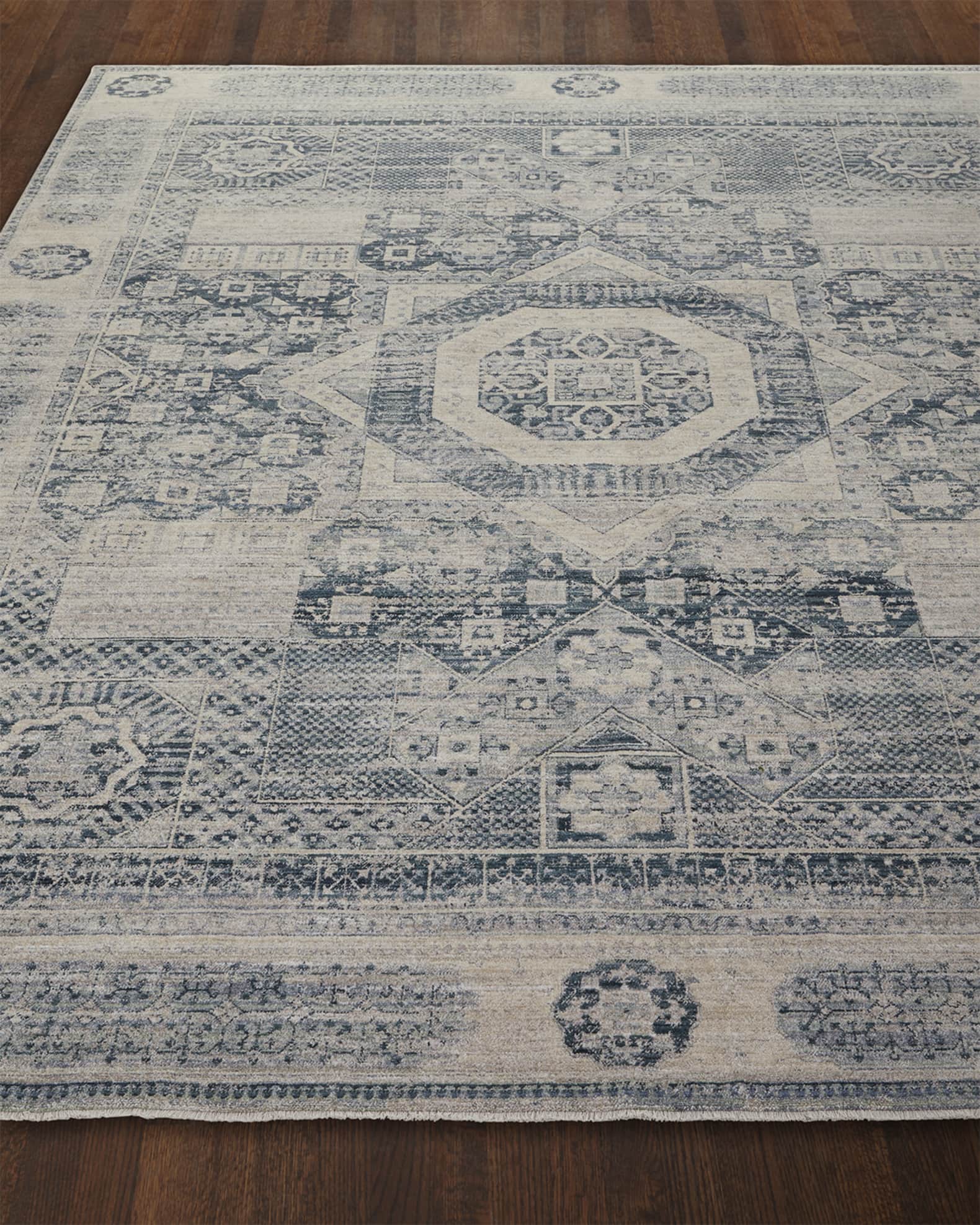 Vintage Loom Blue & Light Blue Rug | Neiman Marcus