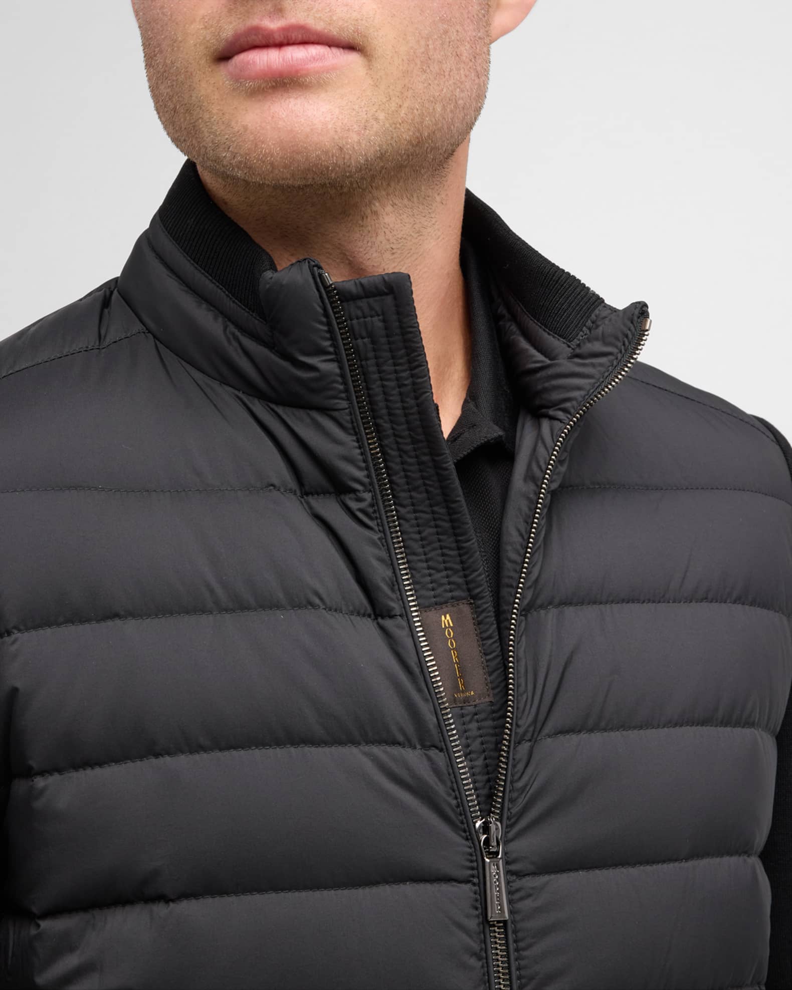 MooRER Men's Hybrid Full-Zip Jacket | Neiman Marcus