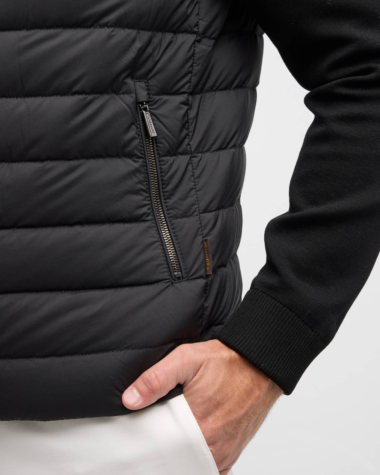 MooRER Men's Hybrid Full-Zip Jacket | Neiman Marcus