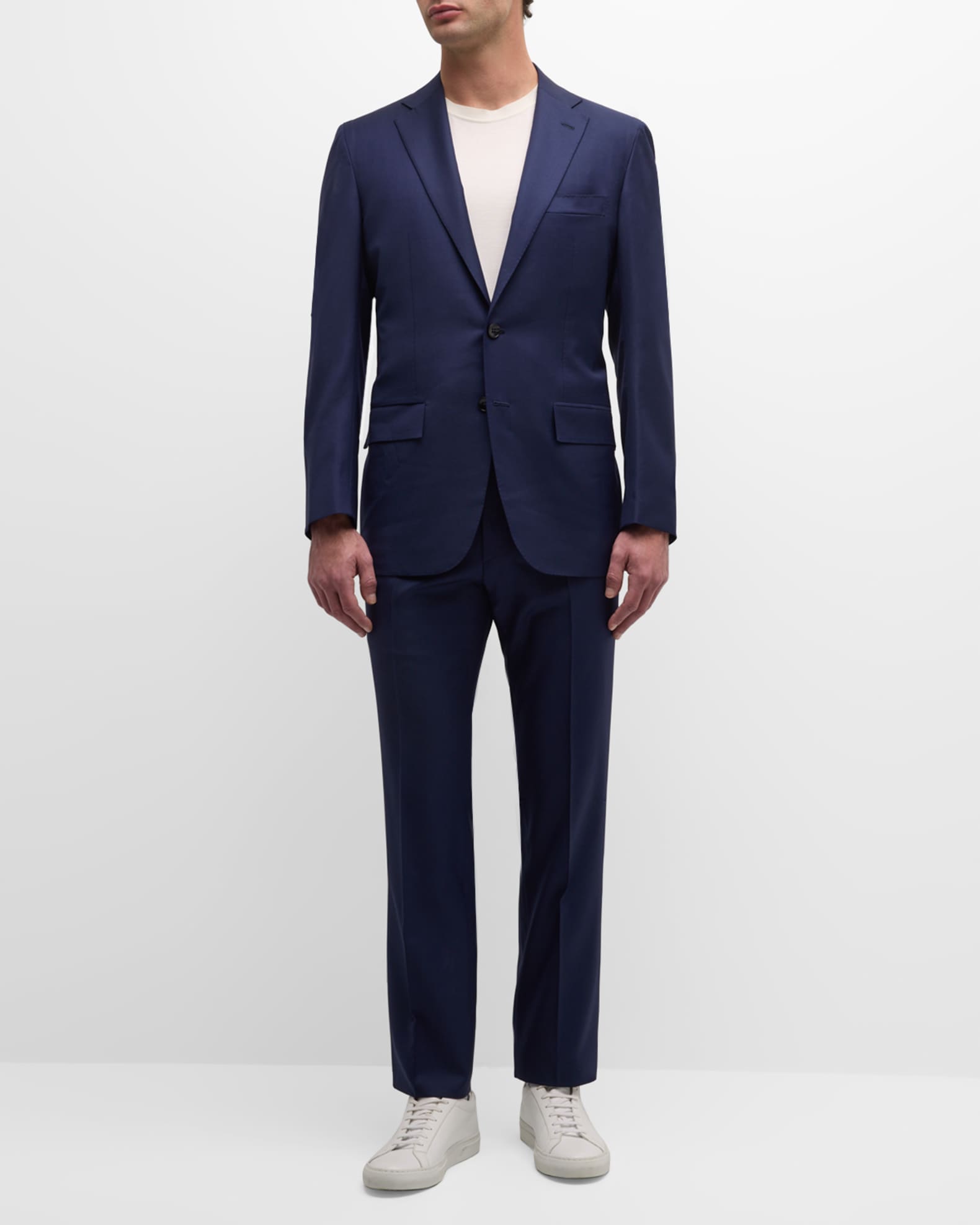 Kiton Men's Solid Wool Suit | Neiman Marcus