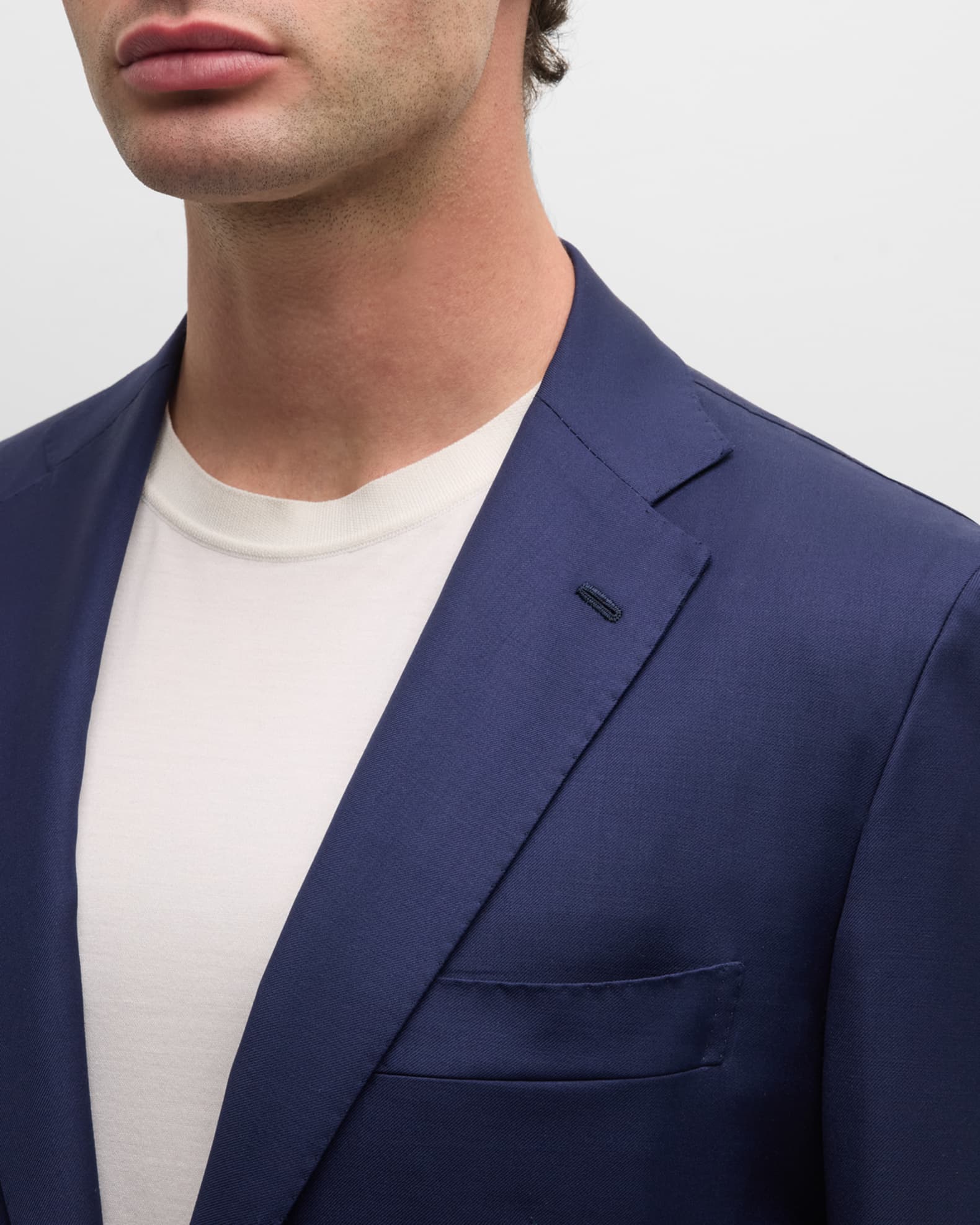 Kiton Men's Solid Wool Suit | Neiman Marcus
