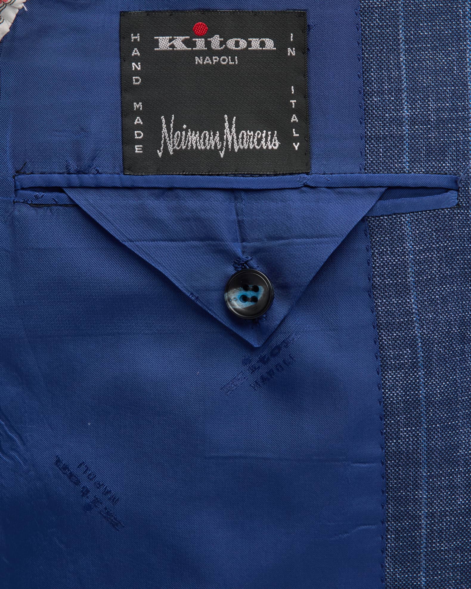 Kiton Men's Striped Wool Suit | Neiman Marcus