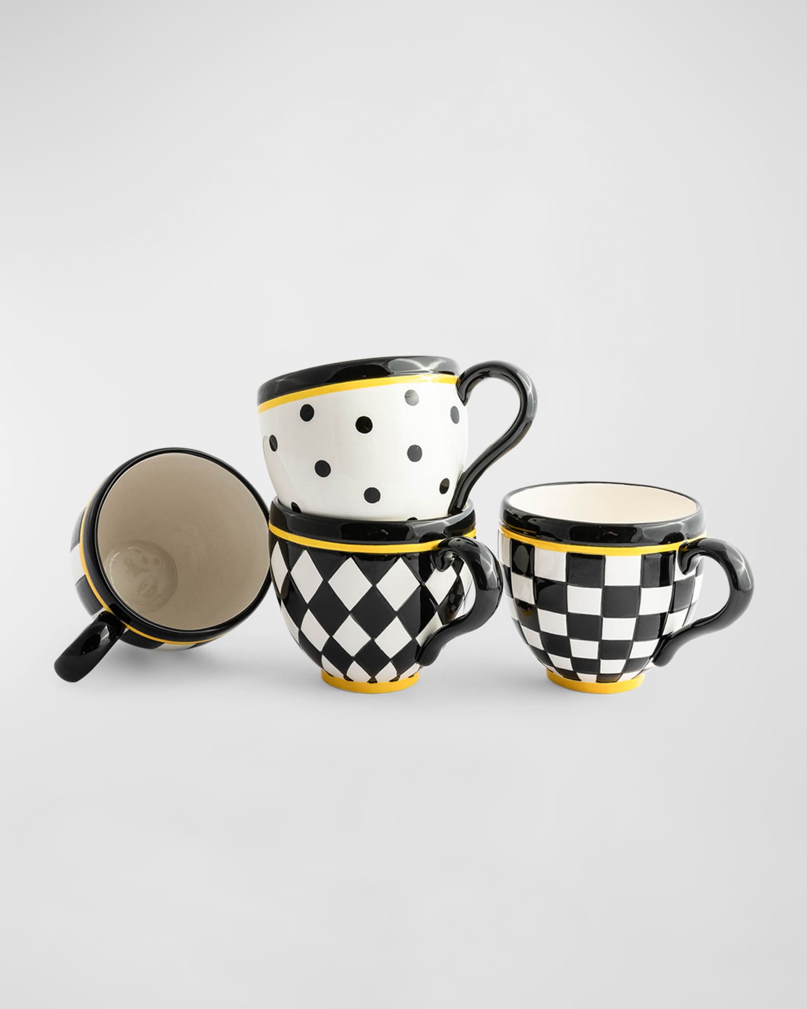 MacKenzie-Childs Courtly Mugs, Set of 4 | Neiman Marcus