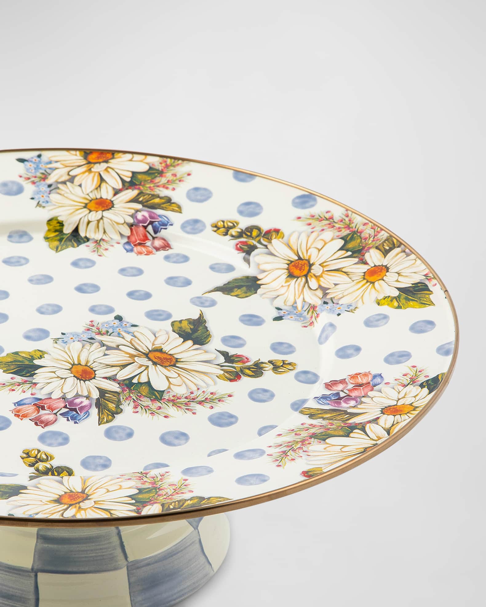Wildflowers Enamel Pedestal Platters | Neiman Marcus